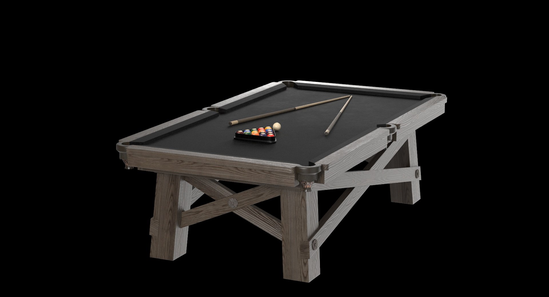 3D Model Loft Pool Table - TurboSquid 1286874