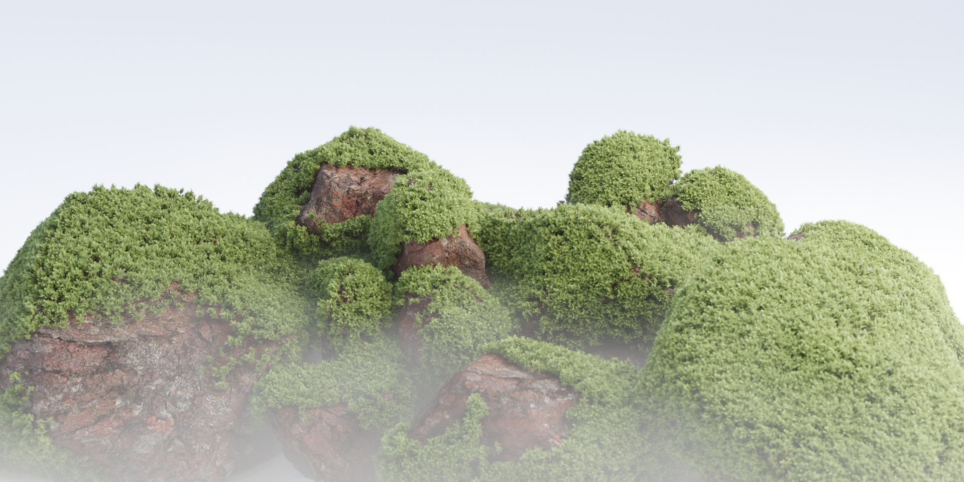 Mossy Rocks Garden Collection Vol 140-Blender 3DModel 3D Model ...