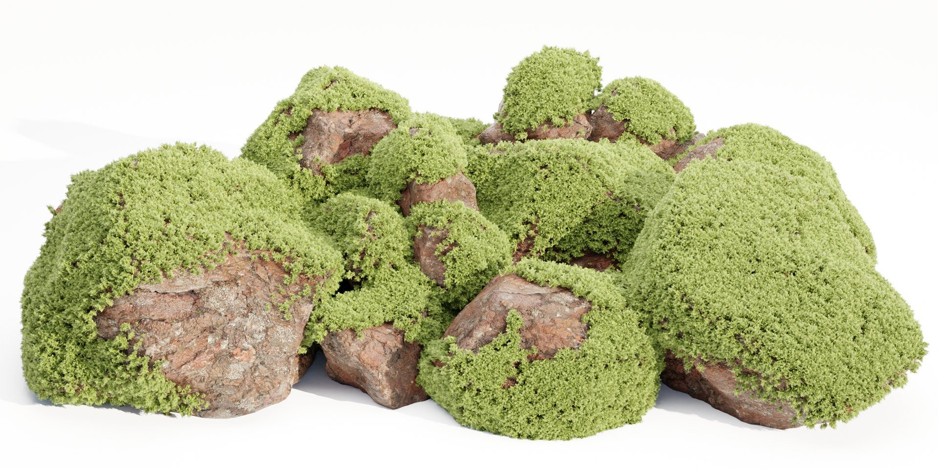 Mossy Rocks Garden Collection Vol 140-Blender 3DModel 3D Model ...
