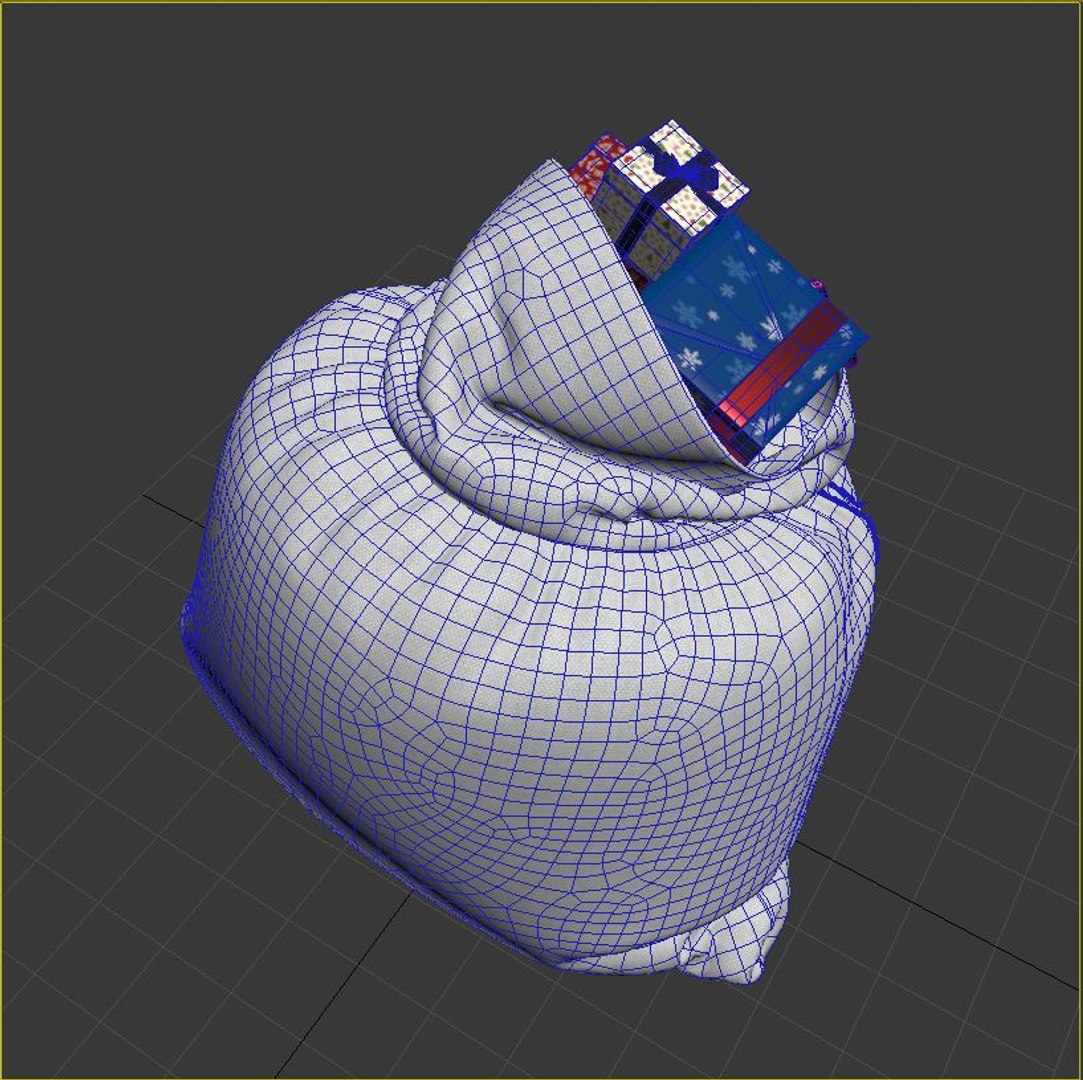 3d Model Santa S Bag Gifts