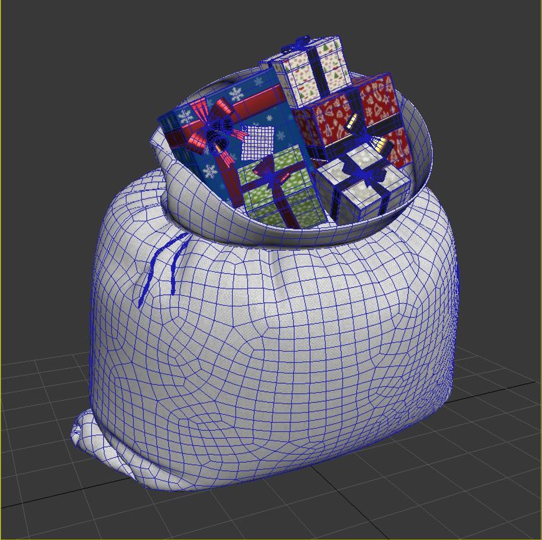 3d Model Santa S Bag Gifts