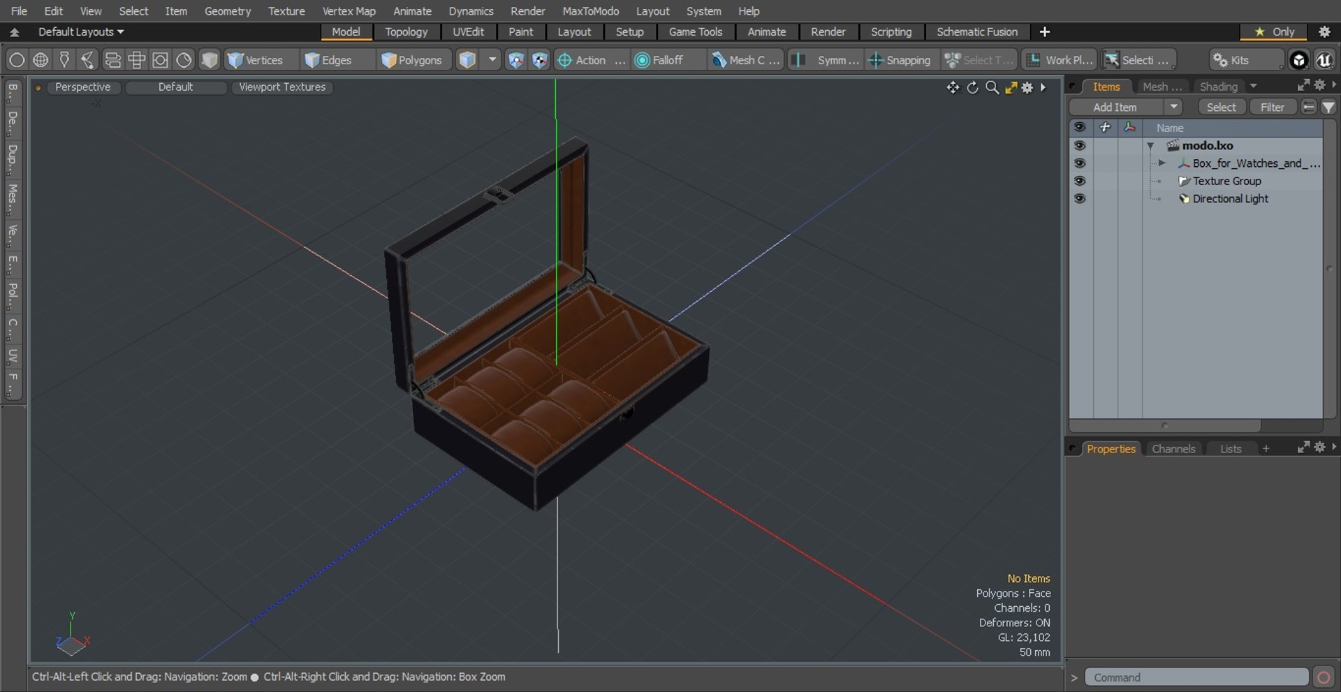 Box For Watches And Glasses 3D Model - TurboSquid 2024602