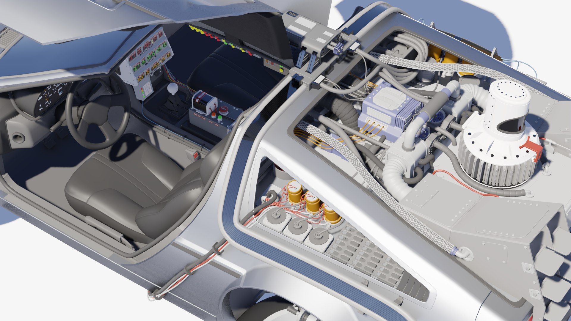 Delorean 3D model - TurboSquid 1668227