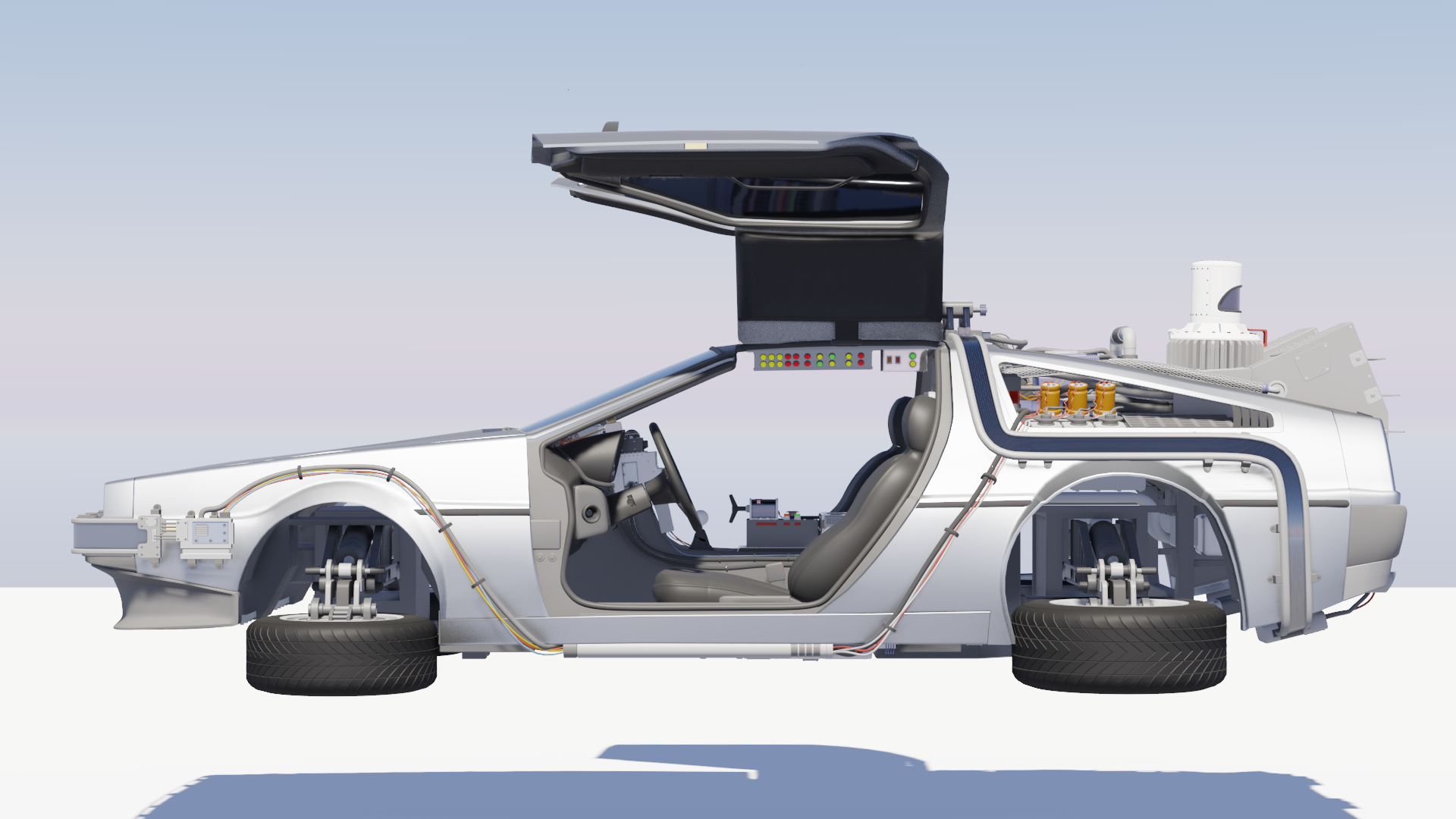 デロリアン3Dモデル - TurboSquid 1668227