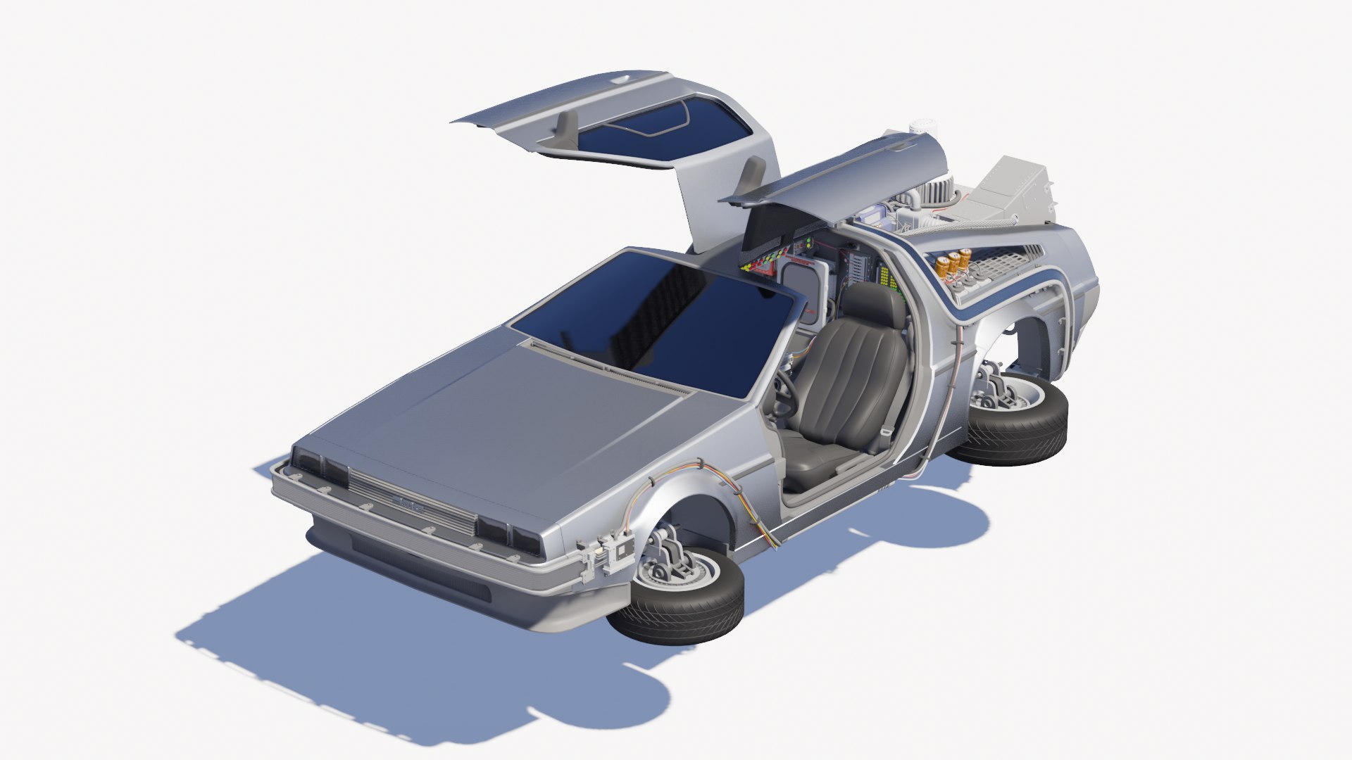 Delorean 3D model - TurboSquid 1668227