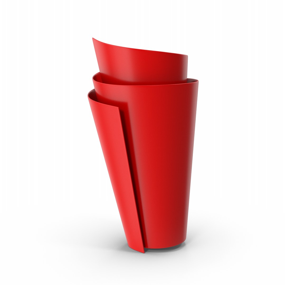 Red Scroll Ribbon 3D Model - TurboSquid 2047707