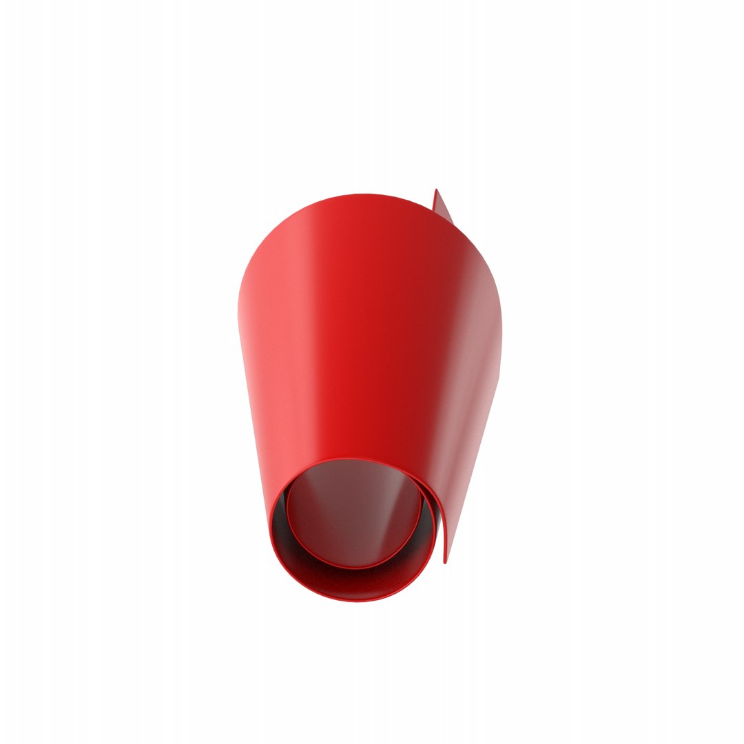 Red Scroll Ribbon 3D Model - TurboSquid 2047707