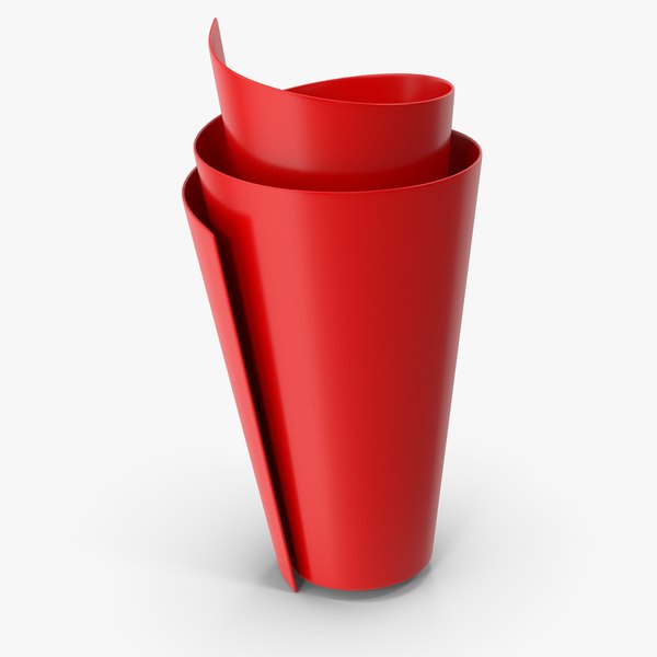 modelo 3d Red Scroll Ribbon - TurboSquid 2047707
