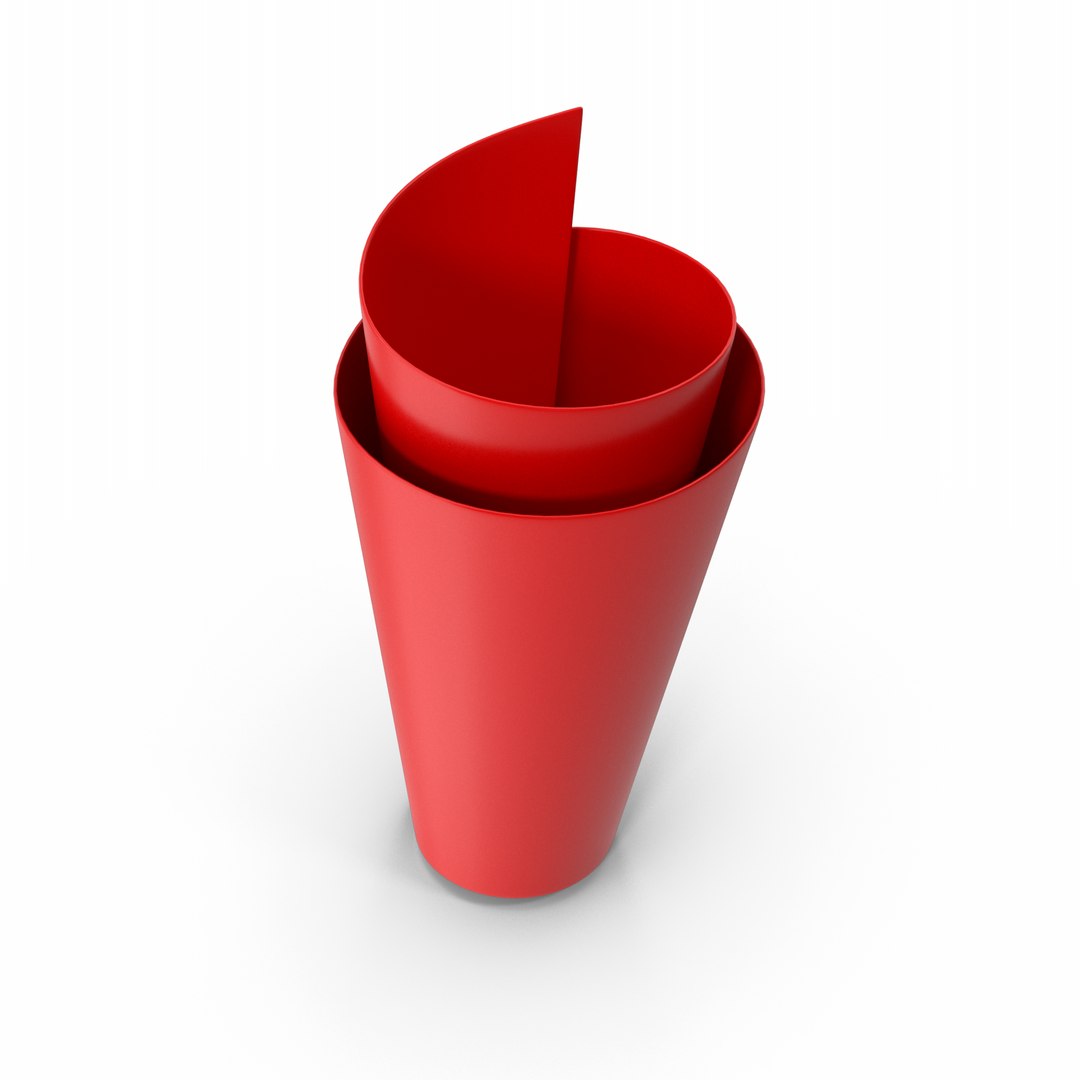 Red Scroll Ribbon 3D Model - TurboSquid 2047707