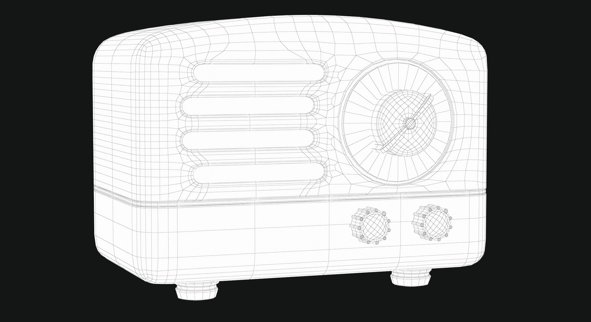 Retro style bluetooth radio 3D - TurboSquid 1299769