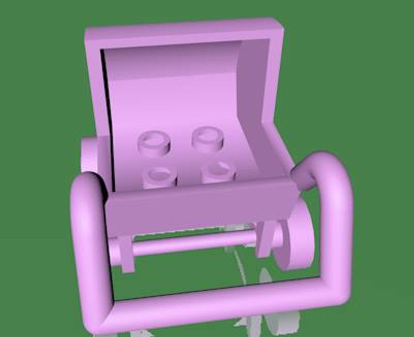 3d Model Lego Pram Pushchair