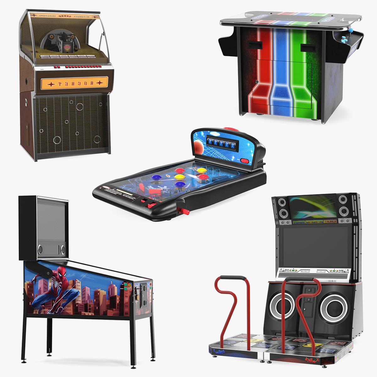 Arcade Games Collection 7 3D model - TurboSquid 1757698