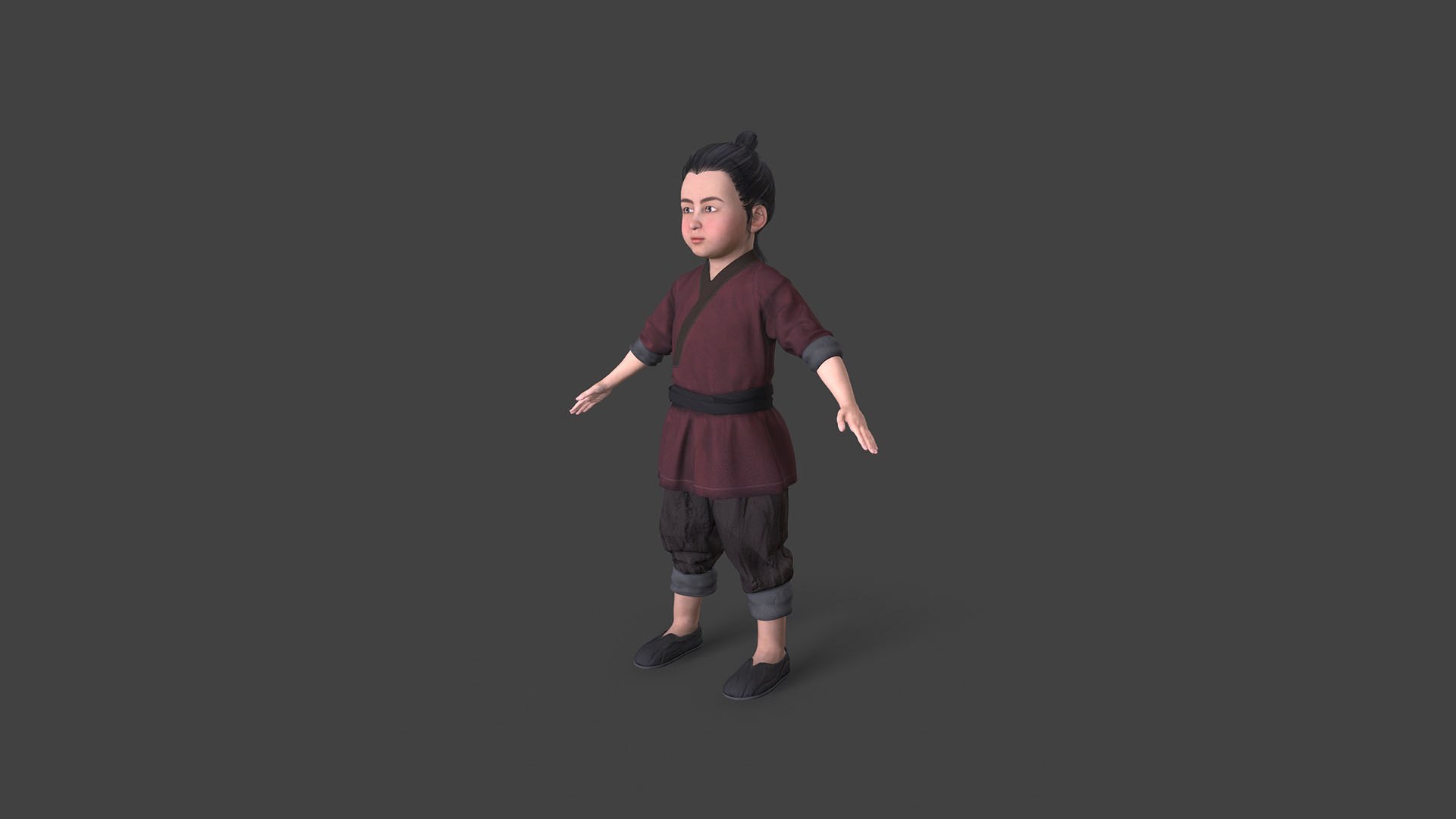 Chinese Children 3D Model - TurboSquid 2213827
