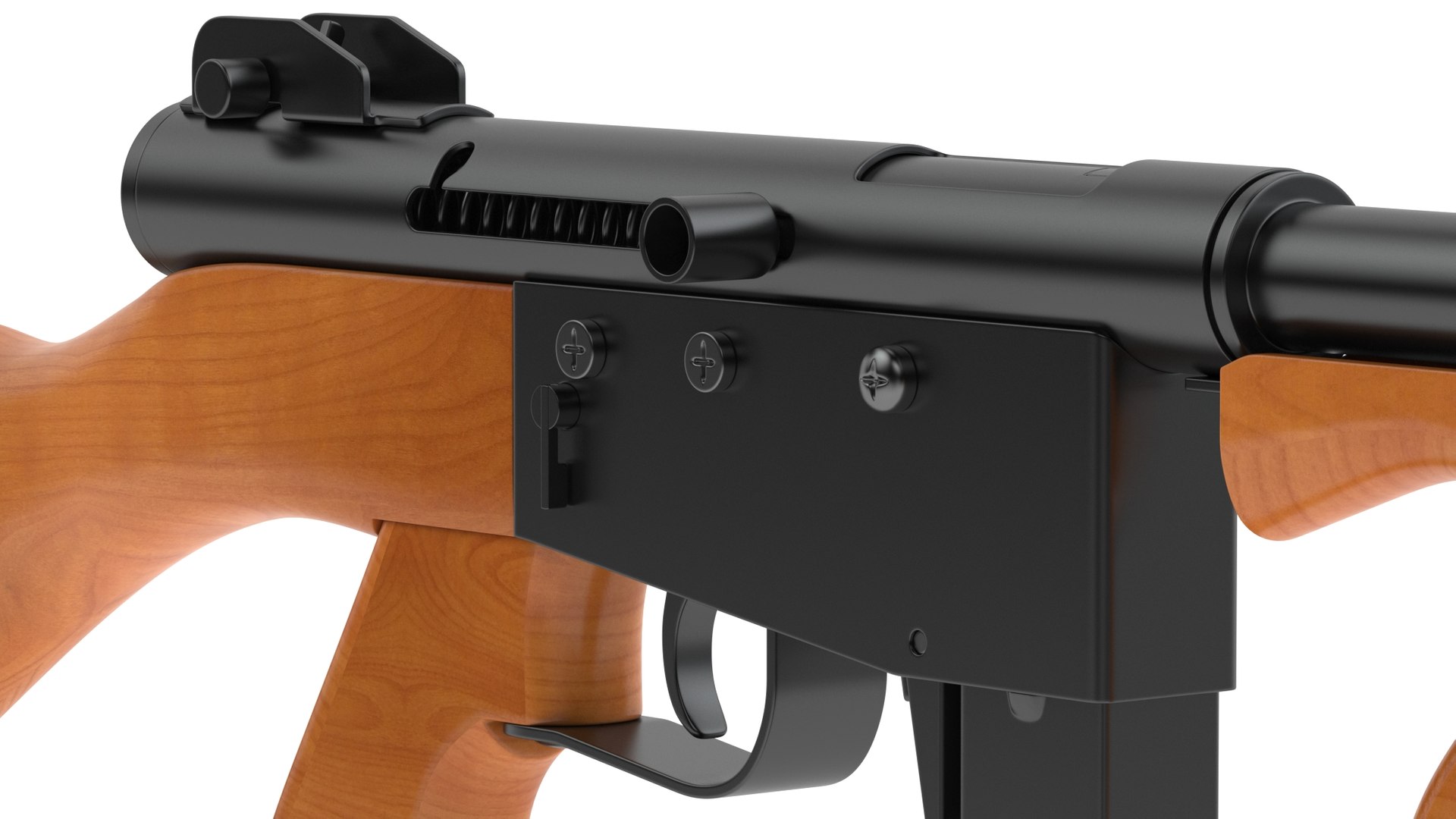 3D Ingram Model 6 Submachine Gun Model - TurboSquid 1993180