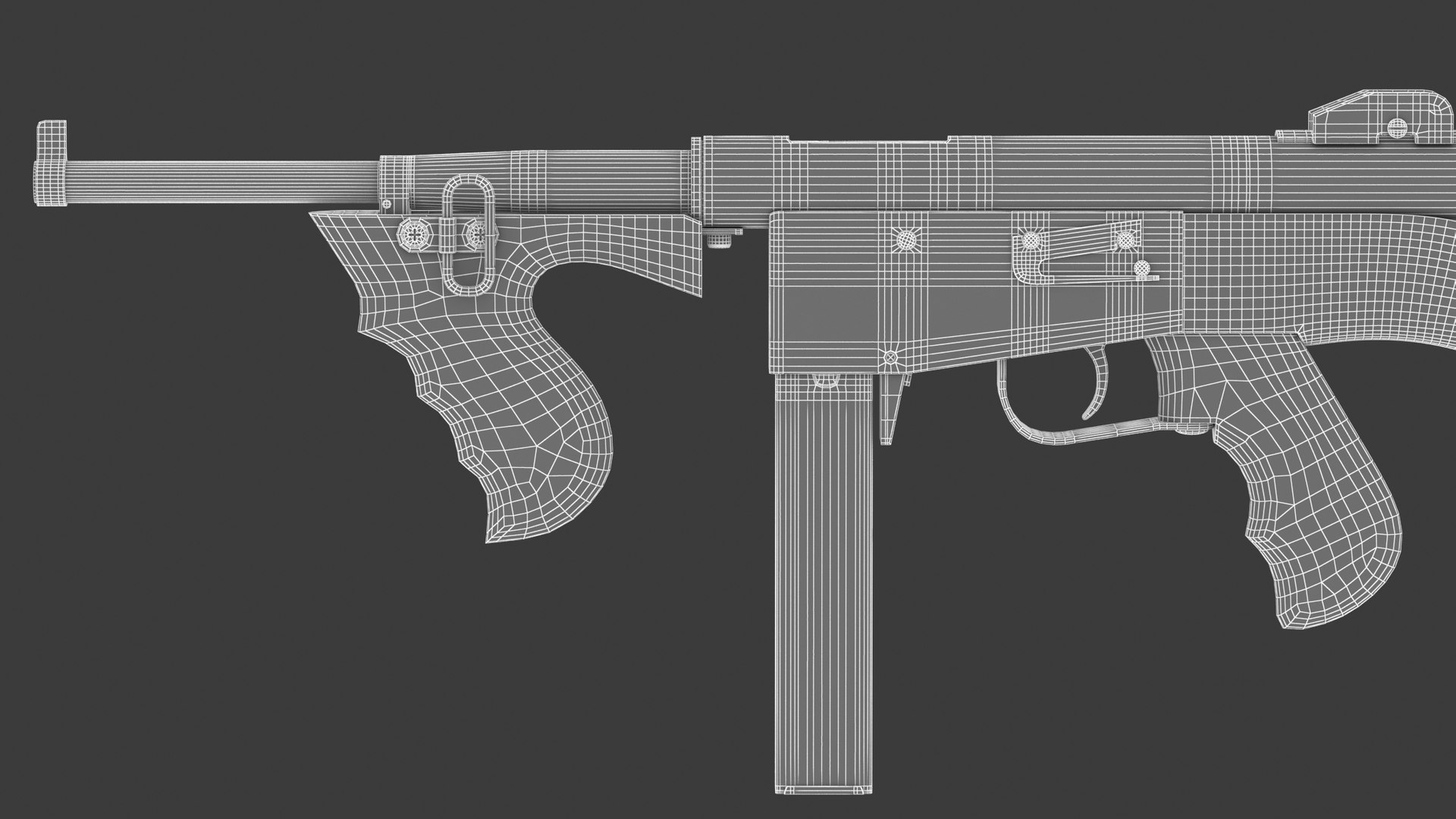 3D Ingram Model 6 Submachine Gun Model - TurboSquid 1993180