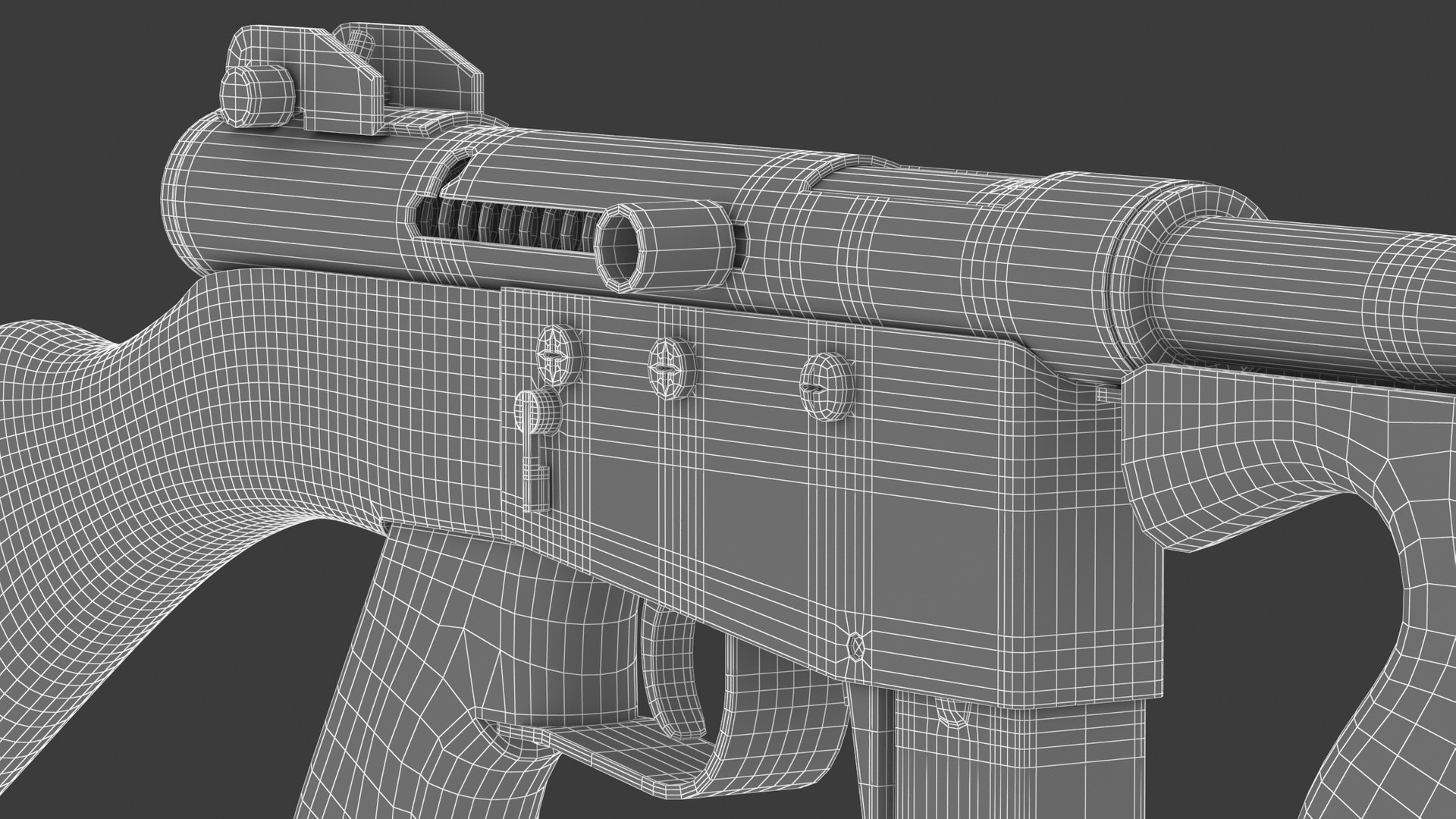 3D Ingram Model 6 Submachine Gun Model - TurboSquid 1993180