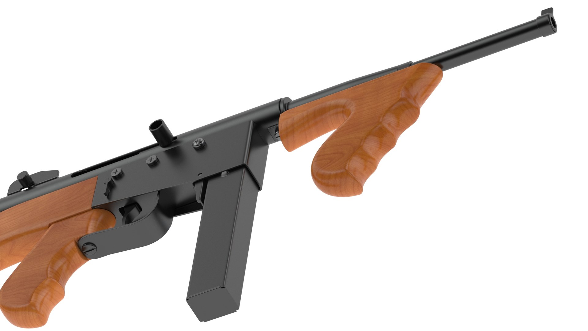 3D Ingram Model 6 Submachine Gun Model - TurboSquid 1993180