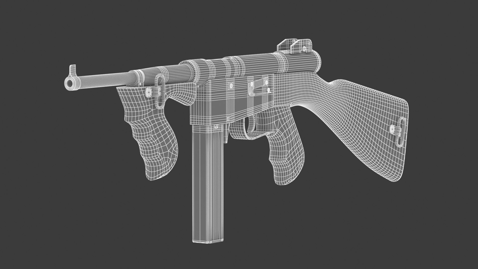 3D Ingram Model 6 Submachine Gun Model - TurboSquid 1993180