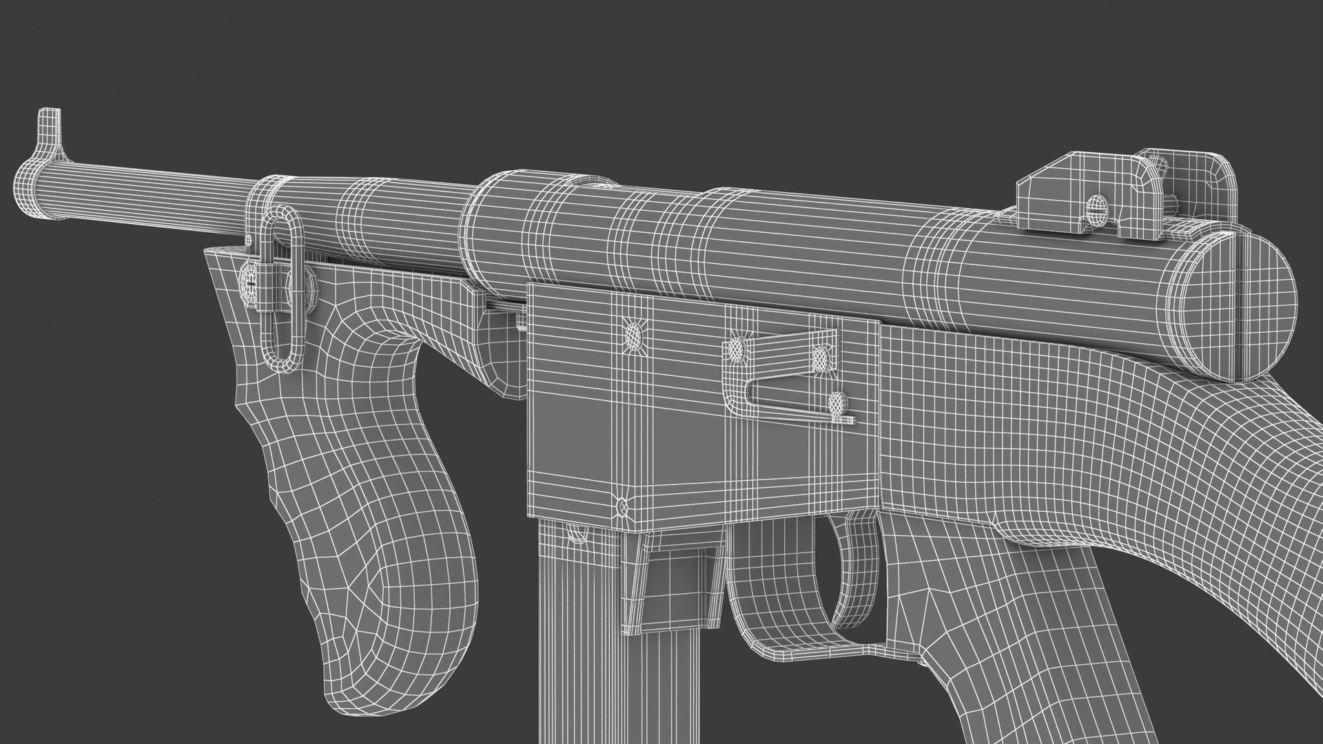3D Ingram Model 6 Submachine Gun Model - TurboSquid 1993180