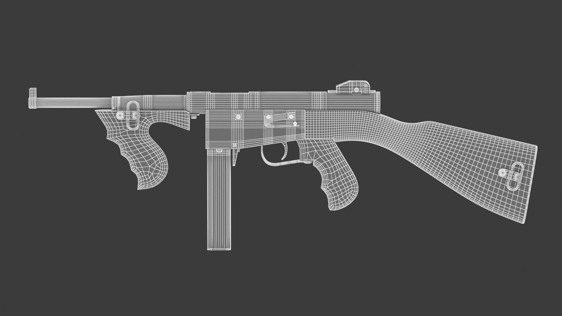 3D Ingram Model 6 Submachine Gun Model - TurboSquid 1993180