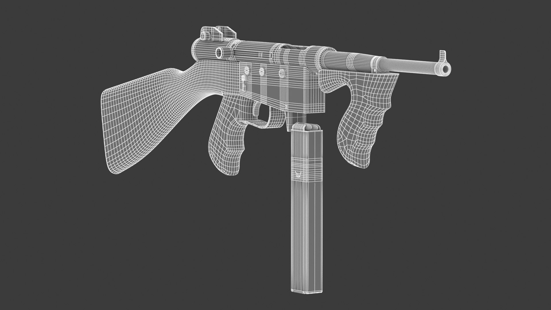 3D Ingram Model 6 Submachine Gun Model - TurboSquid 1993180