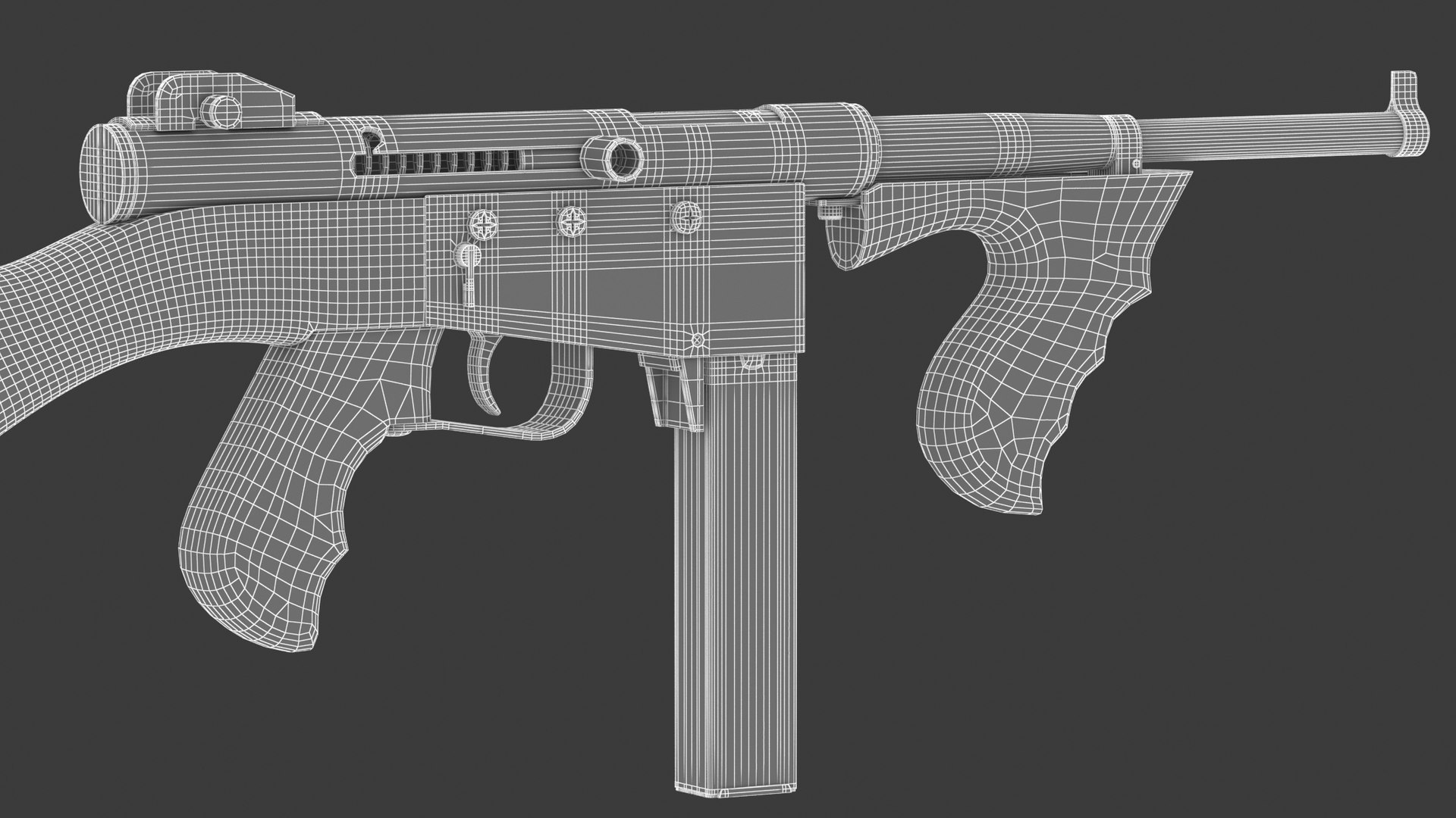 3D Ingram Model 6 Submachine Gun Model - TurboSquid 1993180