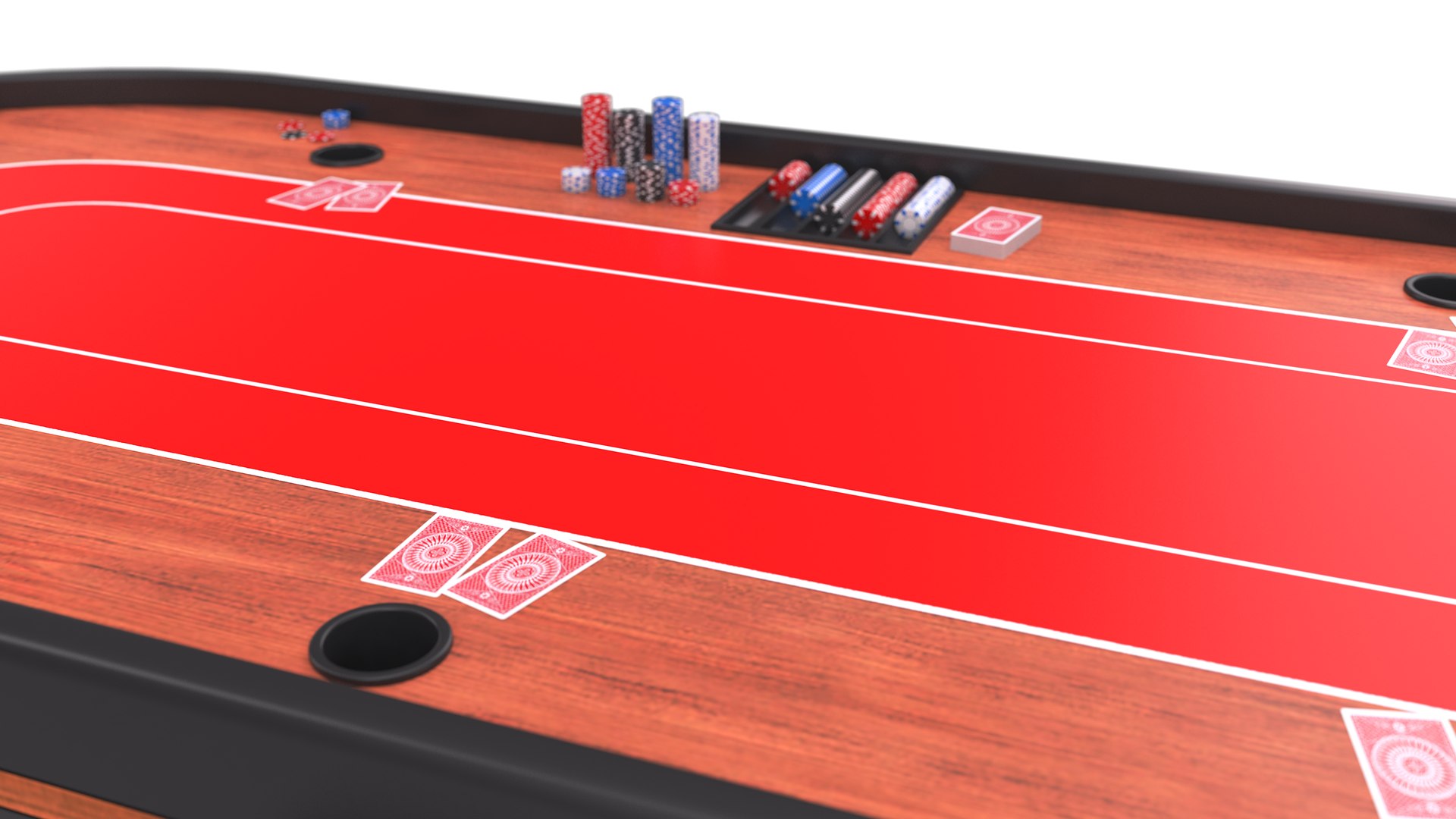 Poker Table - Red 3D Model - TurboSquid 1923764