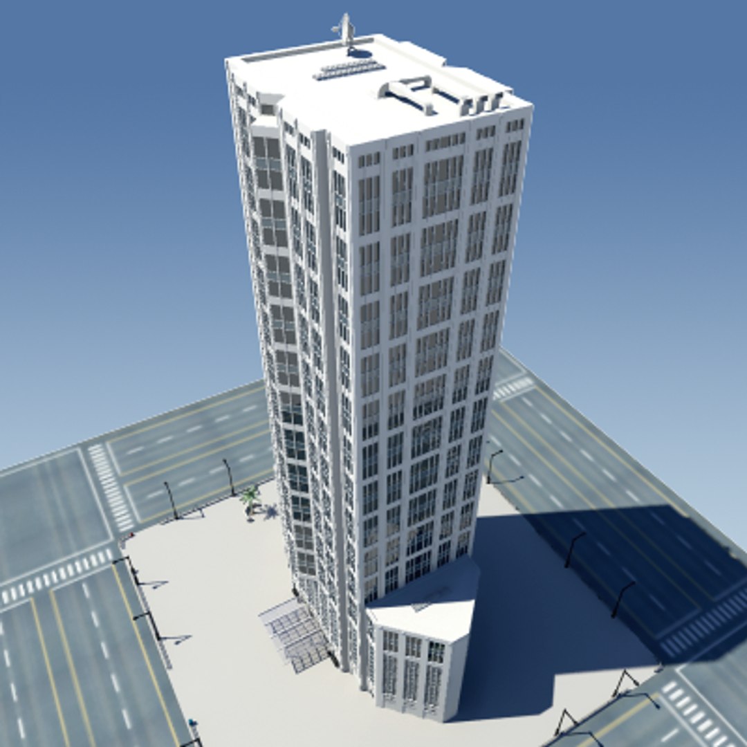 building city 3d dxf