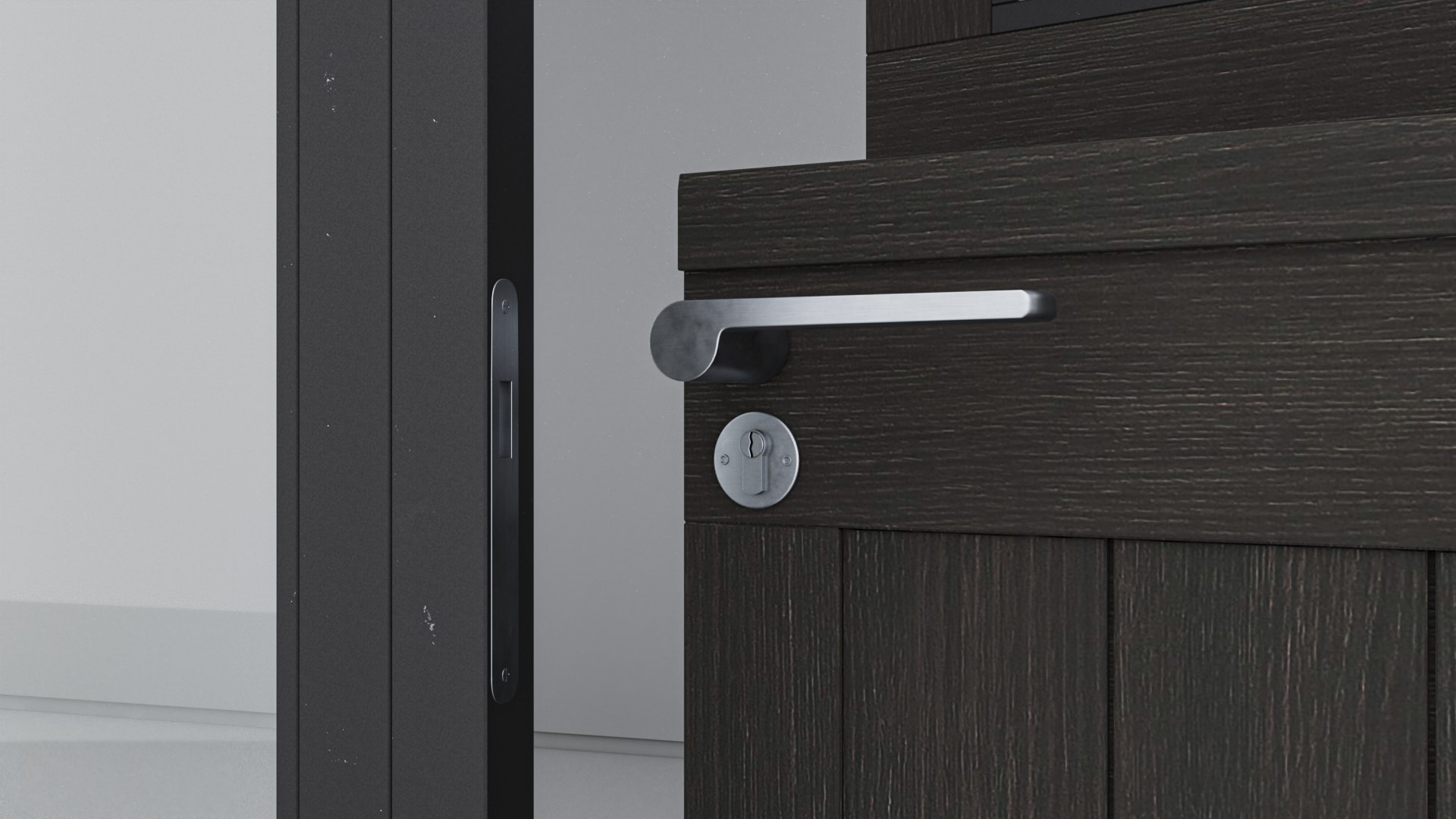 3D Aluminium Door 163 Model - TurboSquid 2034062
