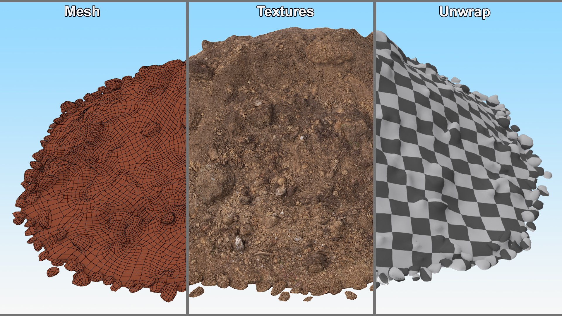 3D Model Pile Of Soil - TurboSquid 2373985