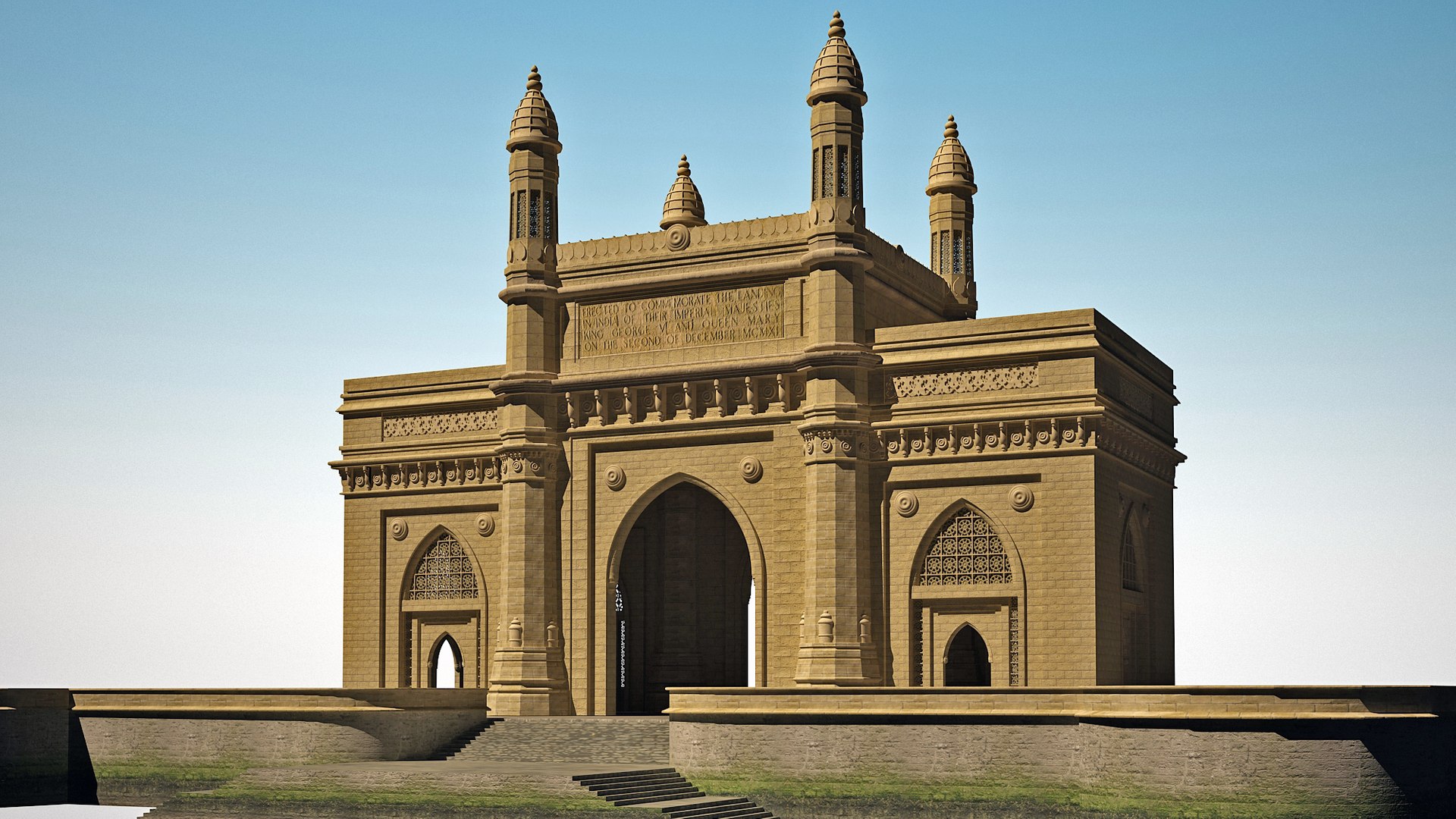 3D india gate - TurboSquid 1664837