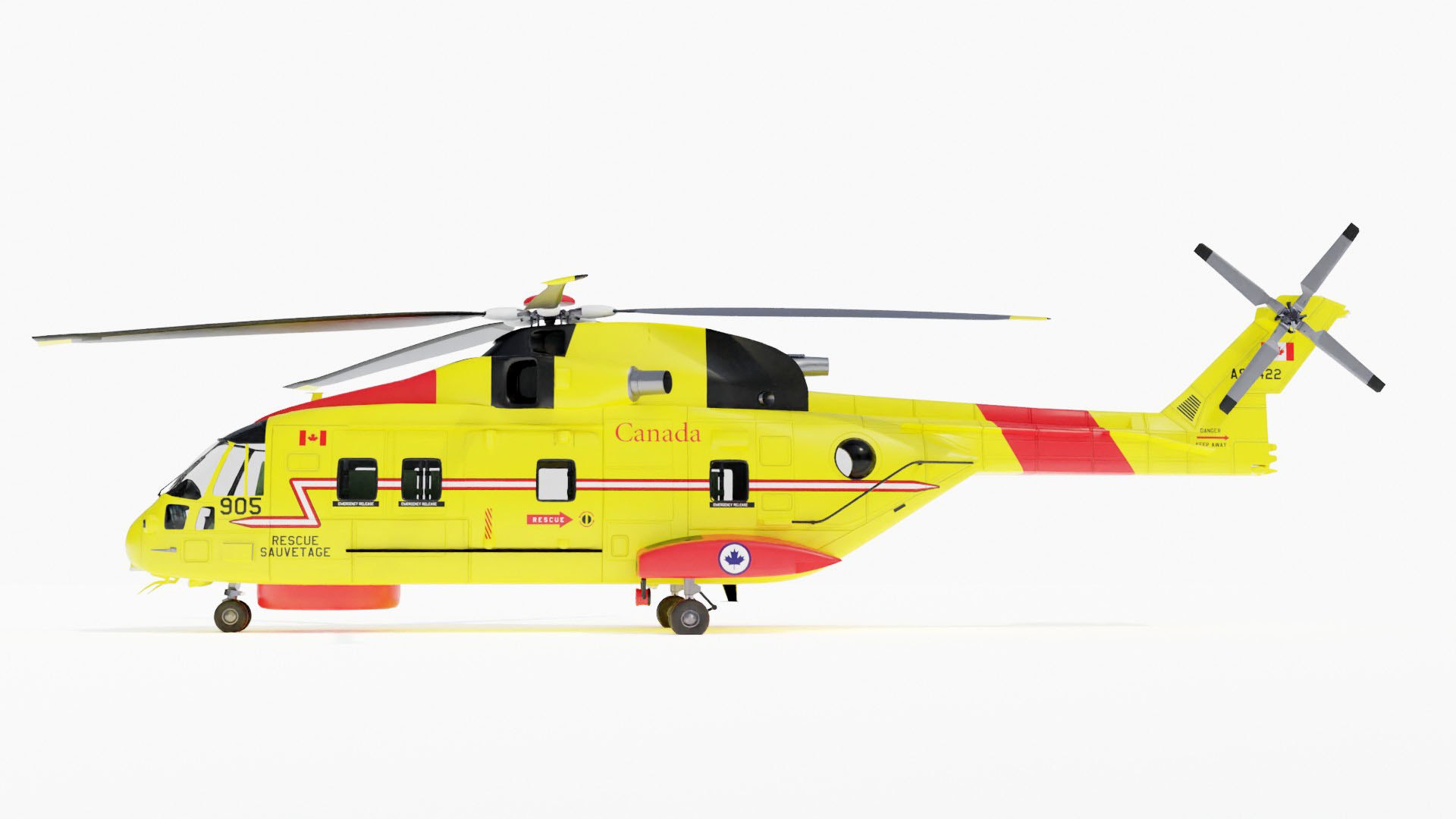 Ch-149 Cormorant Helicopter 3d Max