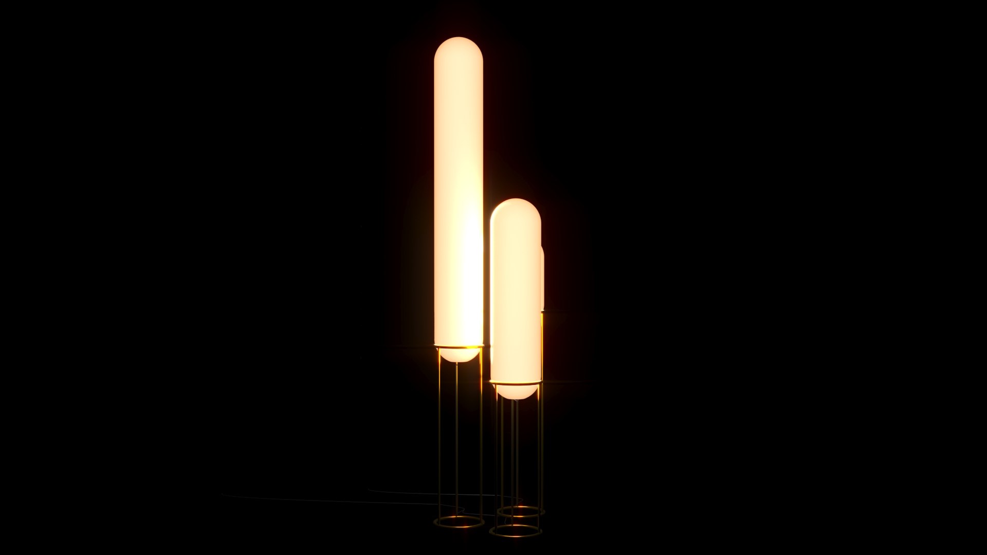 3D tubular Lamps - TurboSquid 2032071