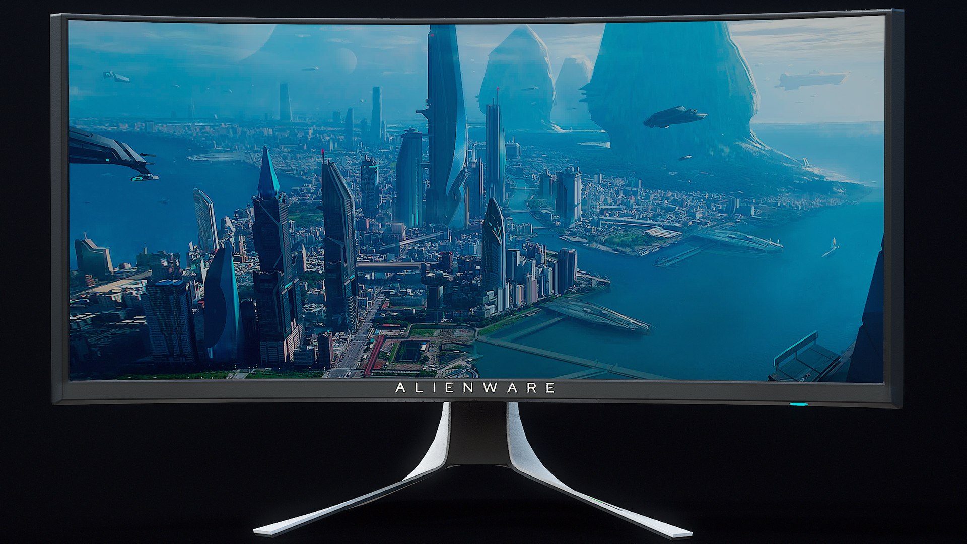 Alienware Gaming Monitor PBR 3D Model - TurboSquid 1947687