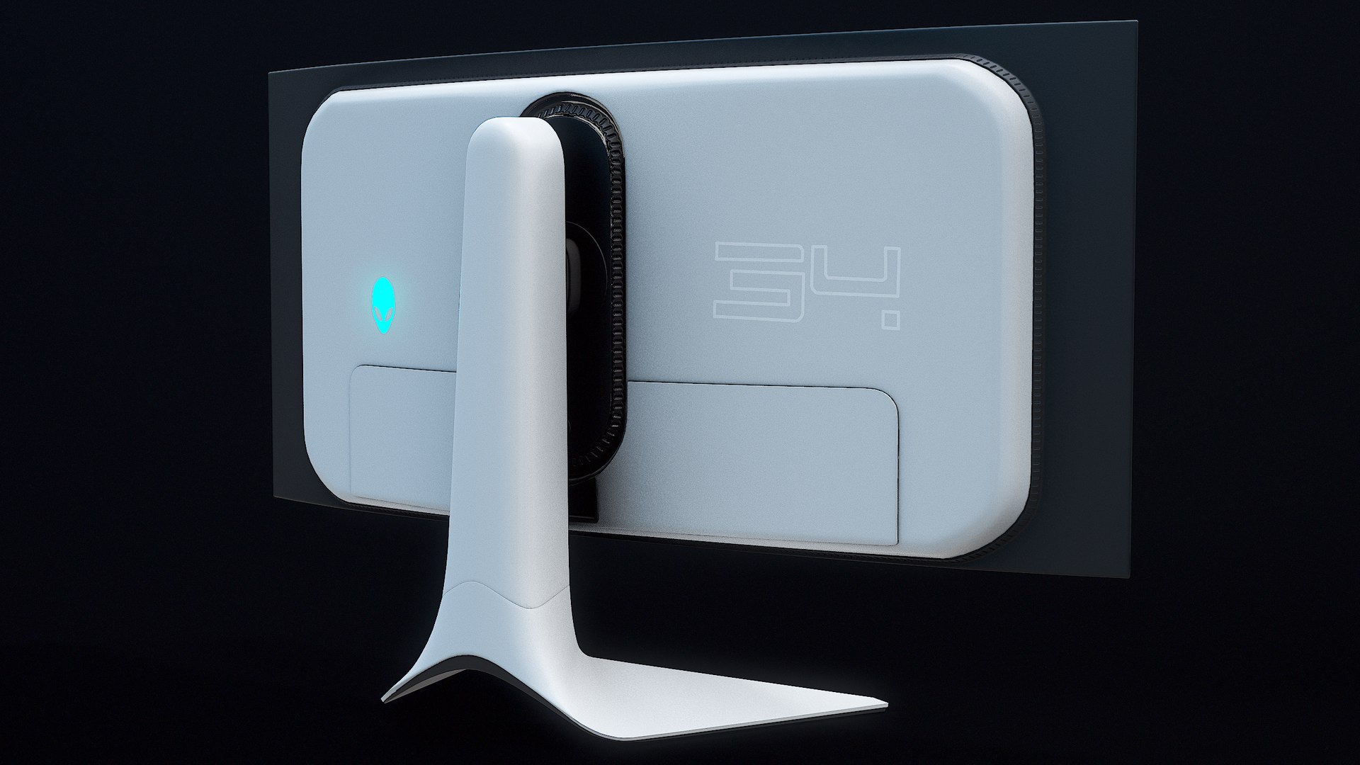 Alienware Gaming Monitor PBR 3D Model - TurboSquid 1947687