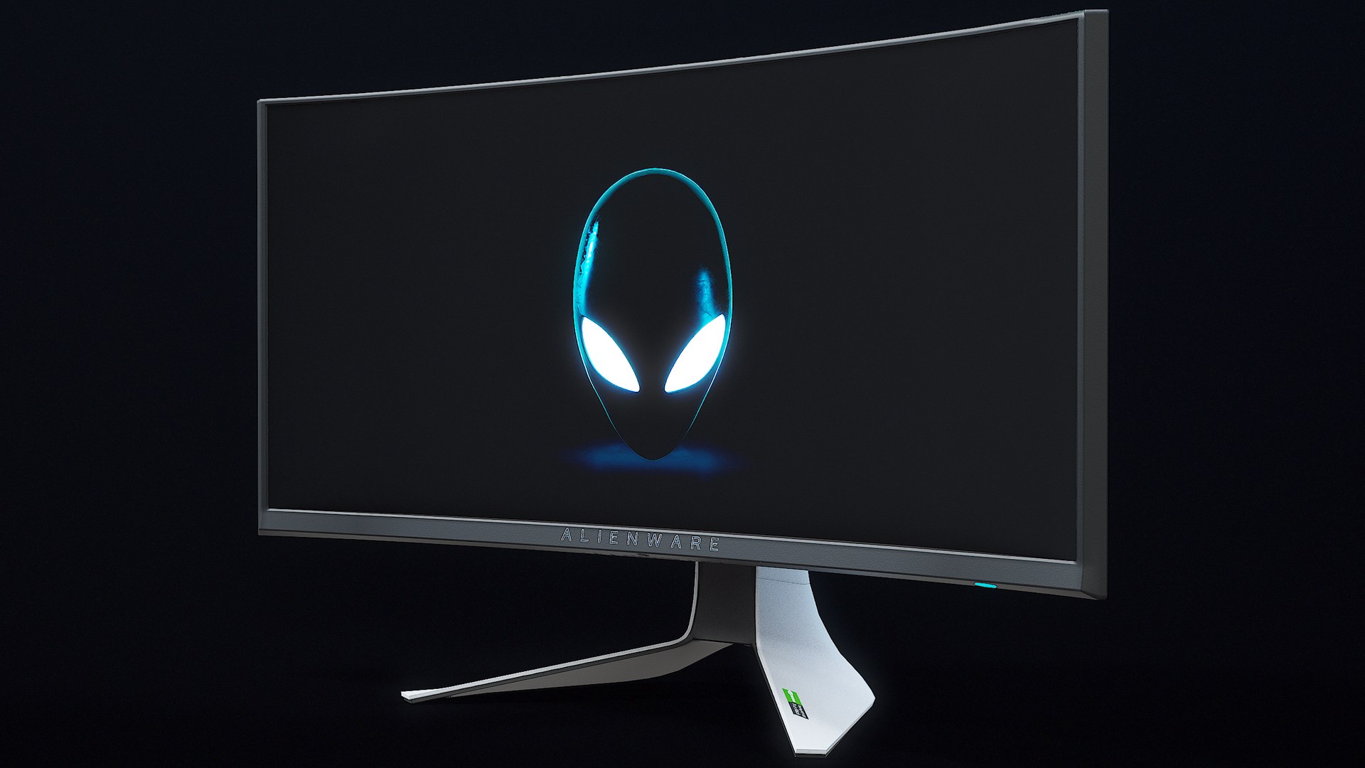 Alienware Gaming Monitor PBR 3D Model - TurboSquid 1947687