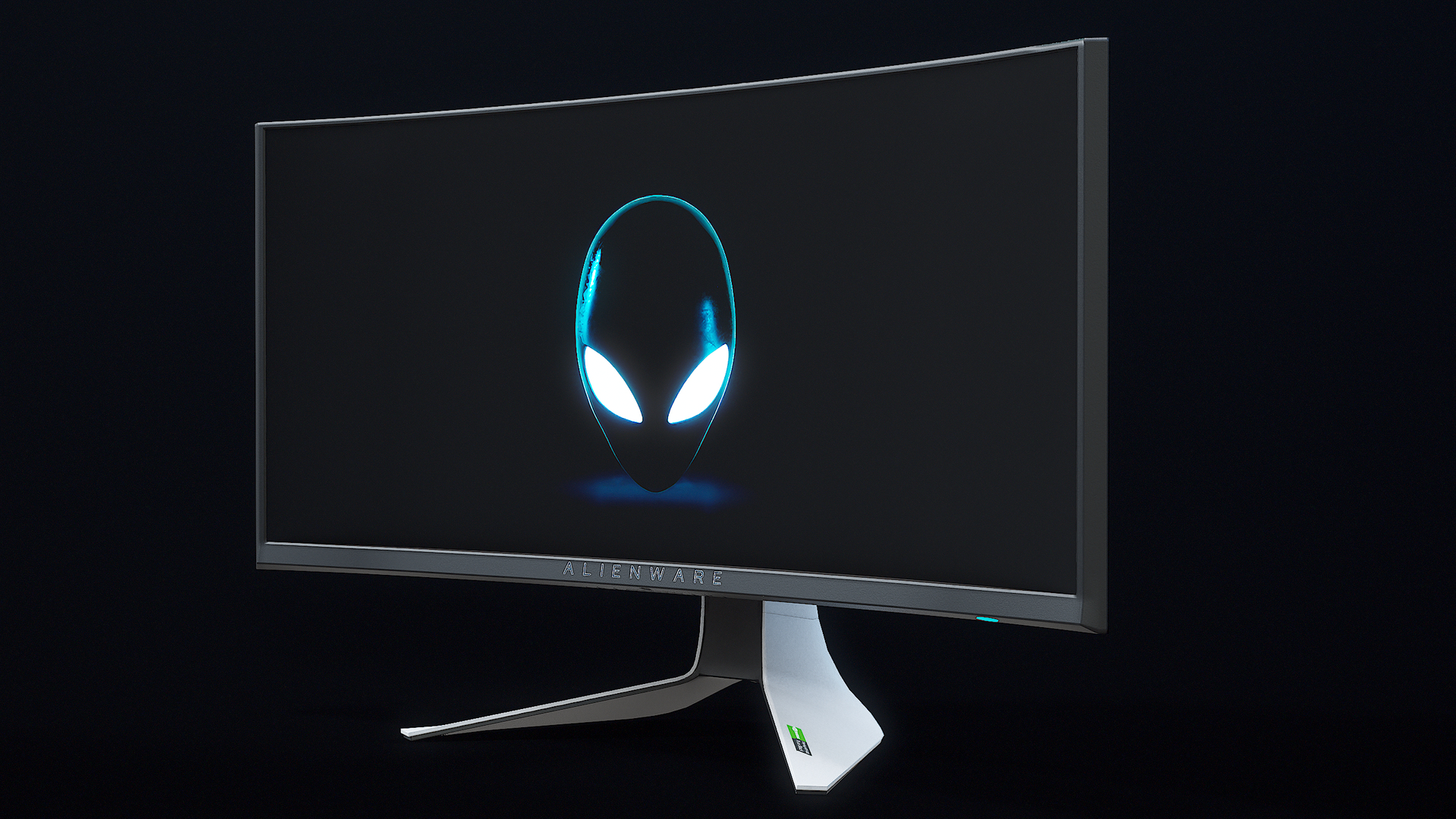 Alienware Gaming Monitor PBR 3D Model - TurboSquid 1947687