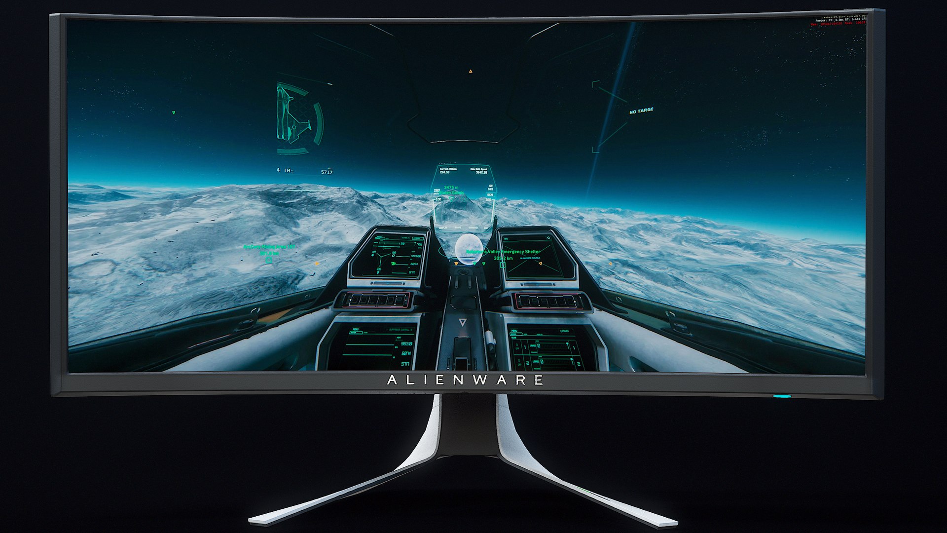 Alienware Gaming Monitor PBR 3D Model - TurboSquid 1947687