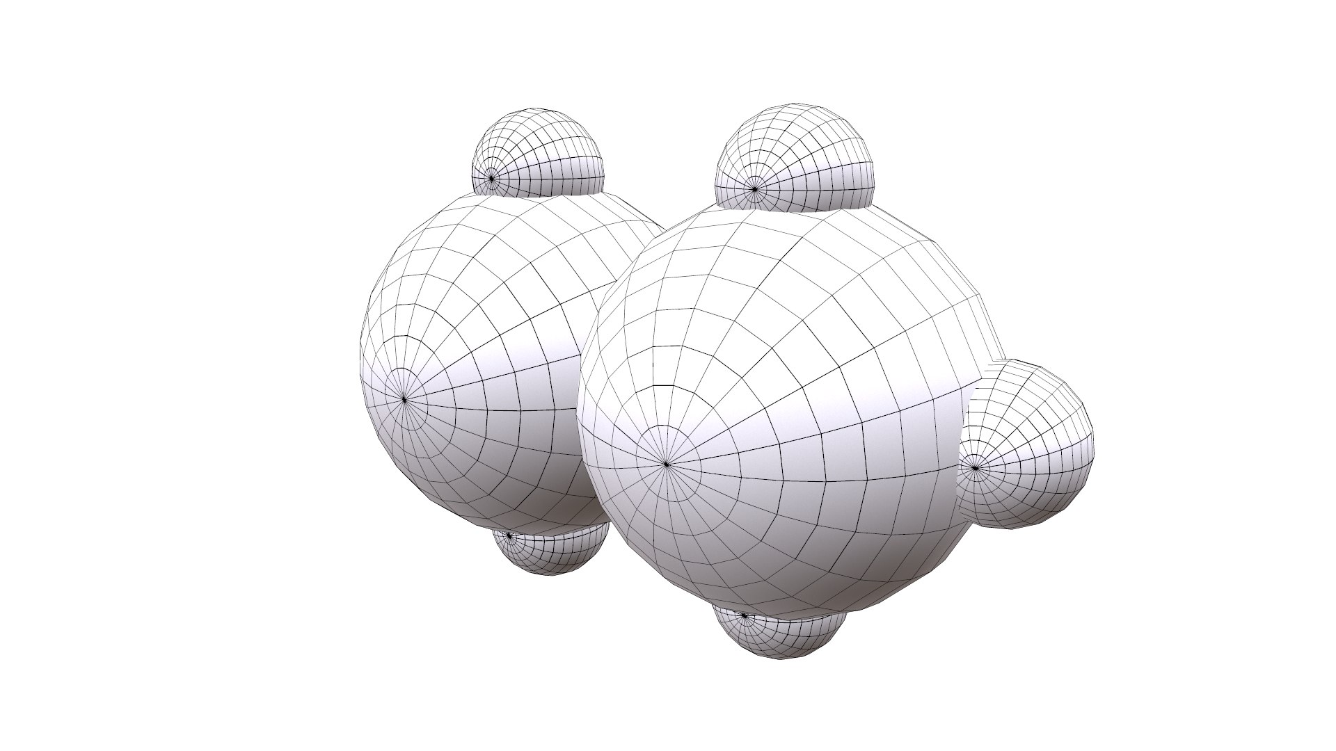 3D Electron Dot Structure Of Ethane 02 - TurboSquid 2172639