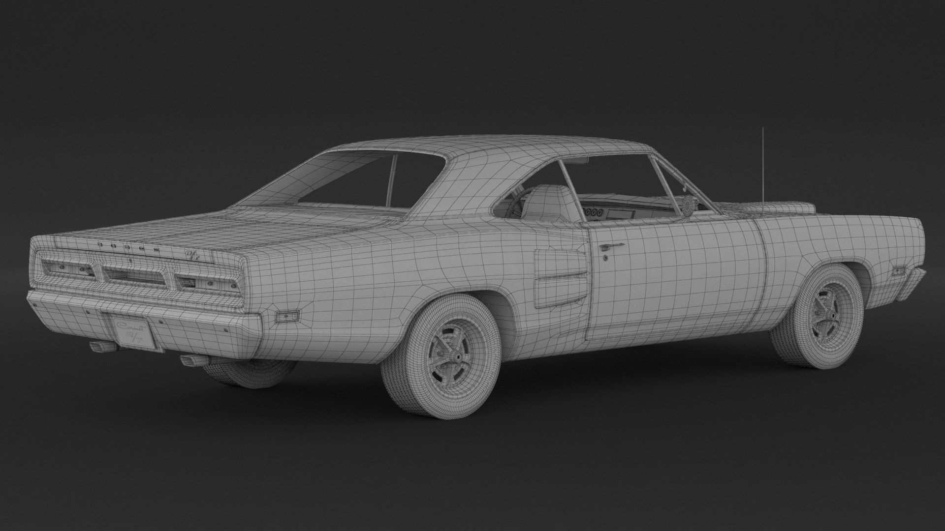1969 Dodge Coronet RT 3D Model - TurboSquid 1936085