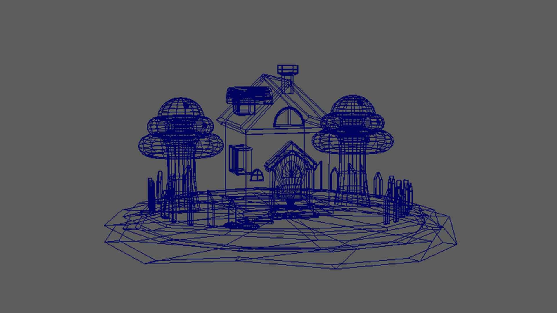 3D Cartoonish Low Poly House Environment Model - TurboSquid 2357143