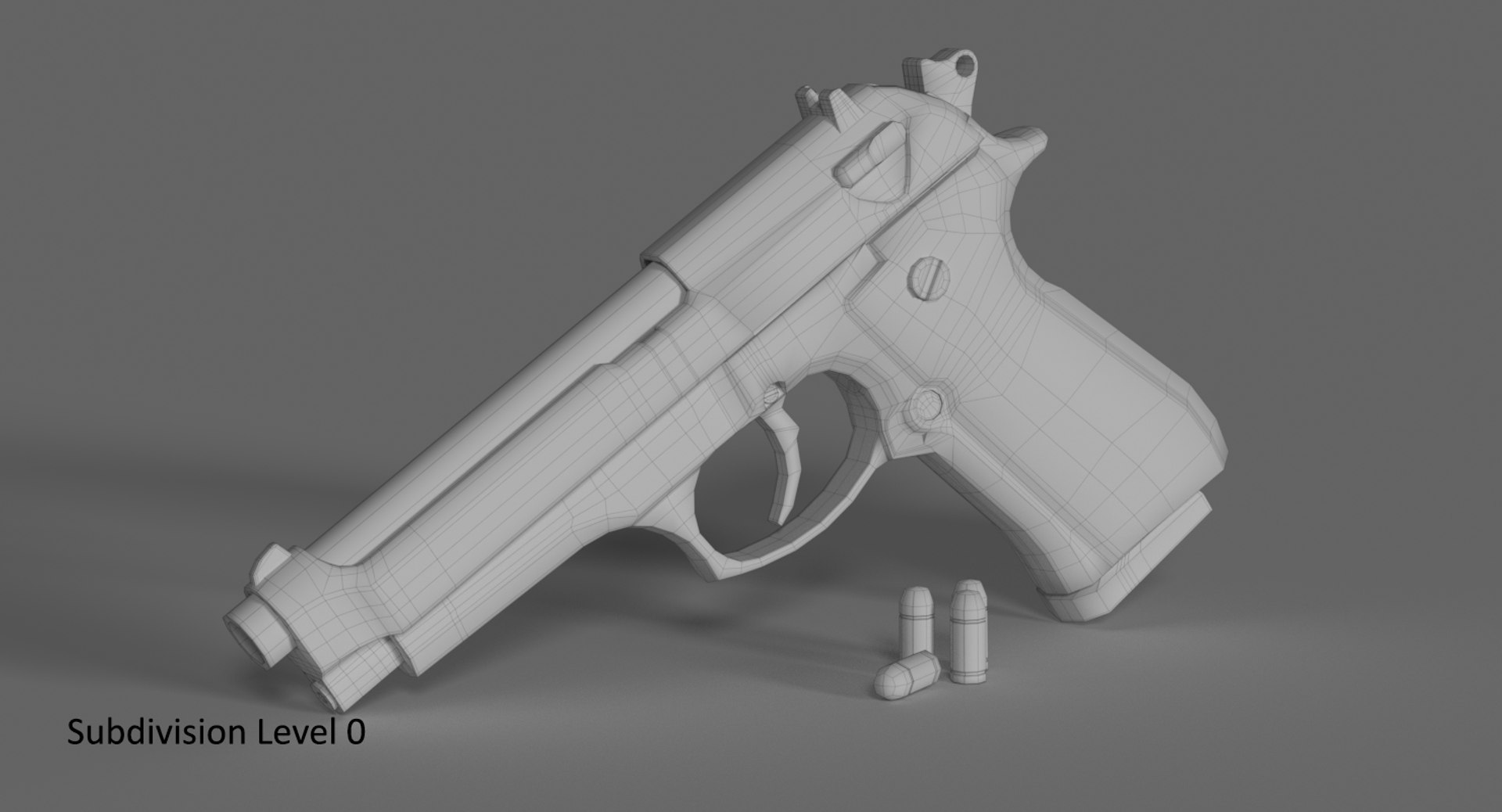 taurus pistol 3d model