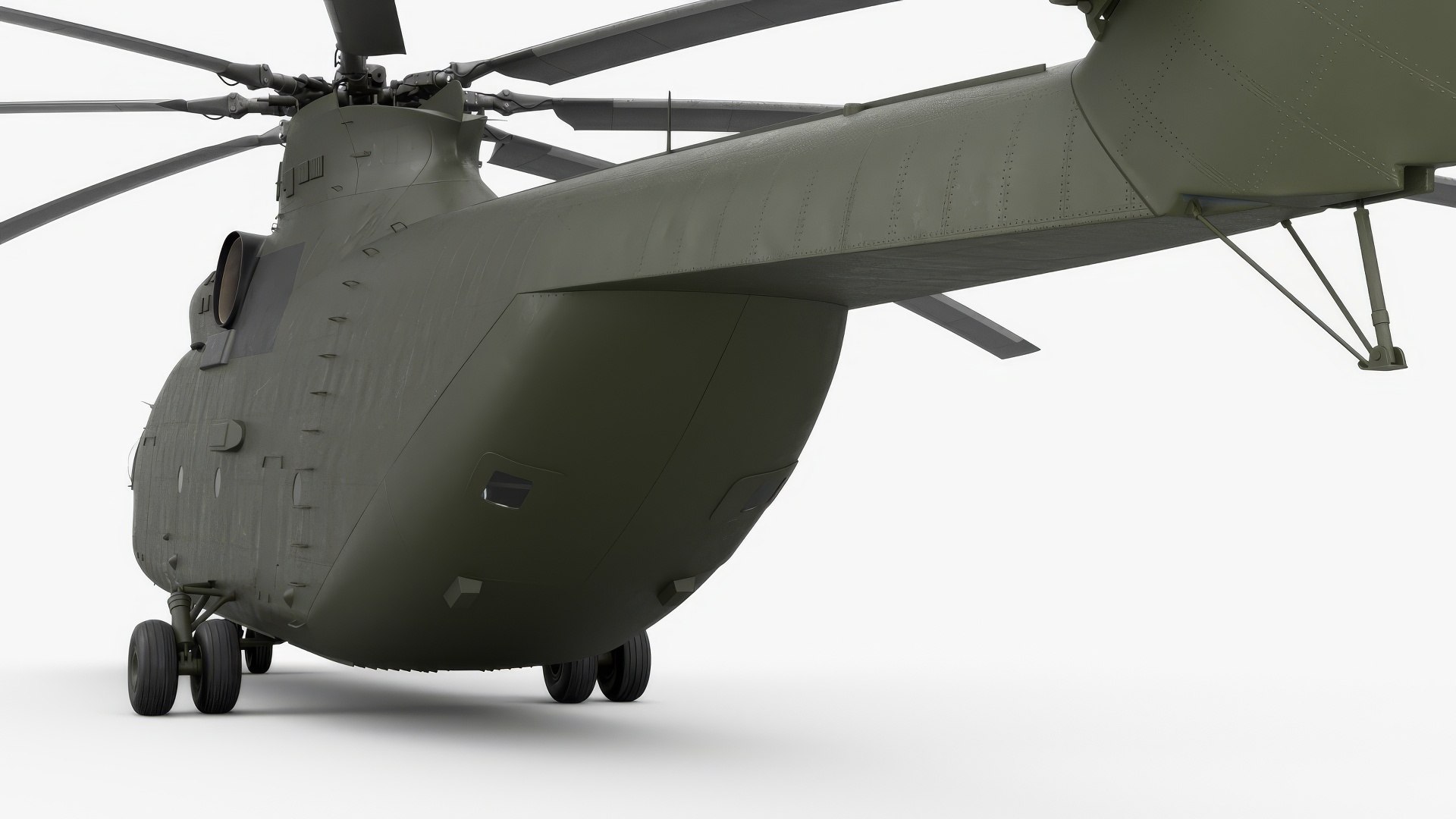 3D Extra Large Military Cargo Helicopter Green - TurboSquid 2421845