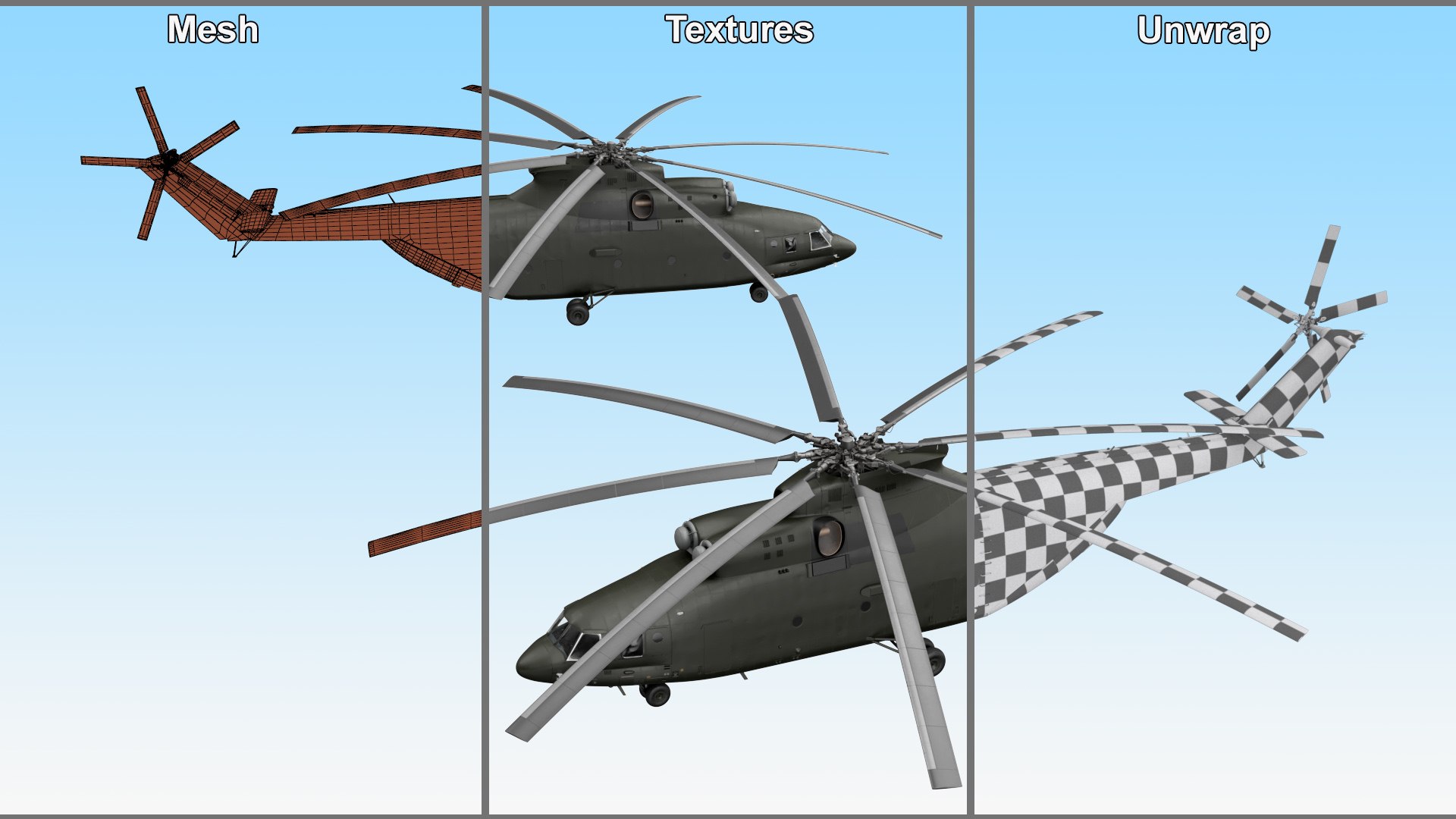 3D Extra Large Military Cargo Helicopter Green - TurboSquid 2421845