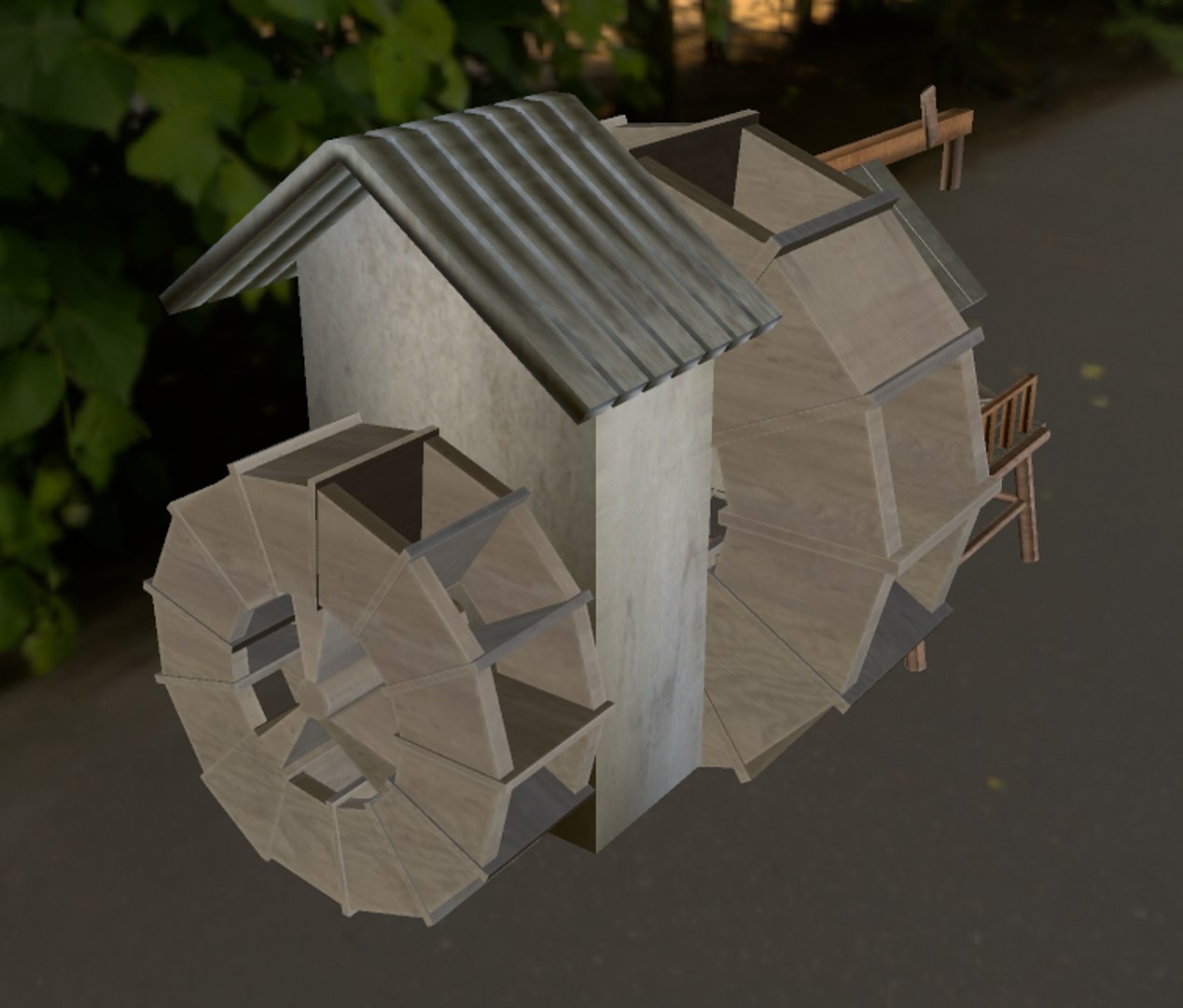 Watermill 3D Model - TurboSquid 1356973
