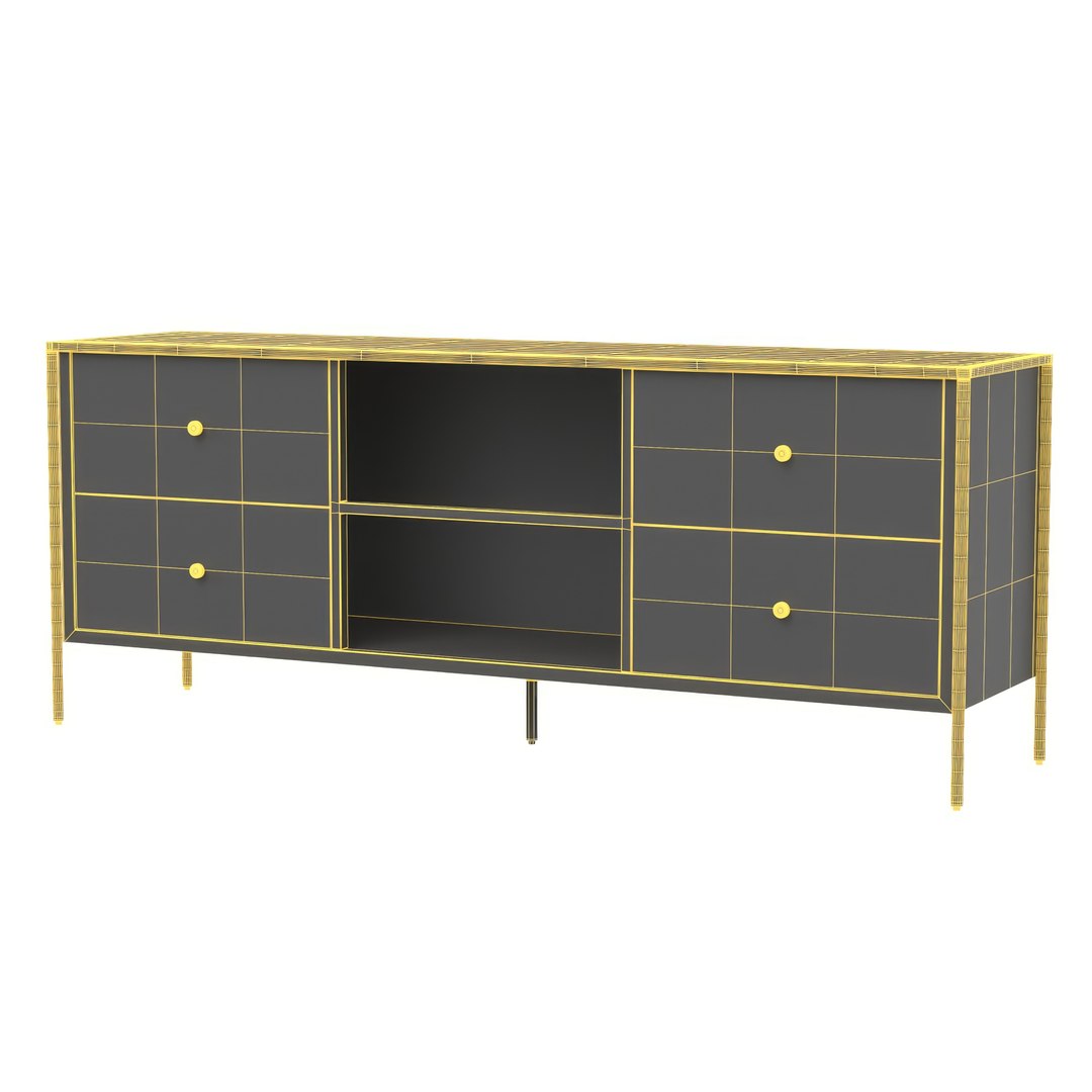 Soho Media Console 3D Model - TurboSquid 2087449