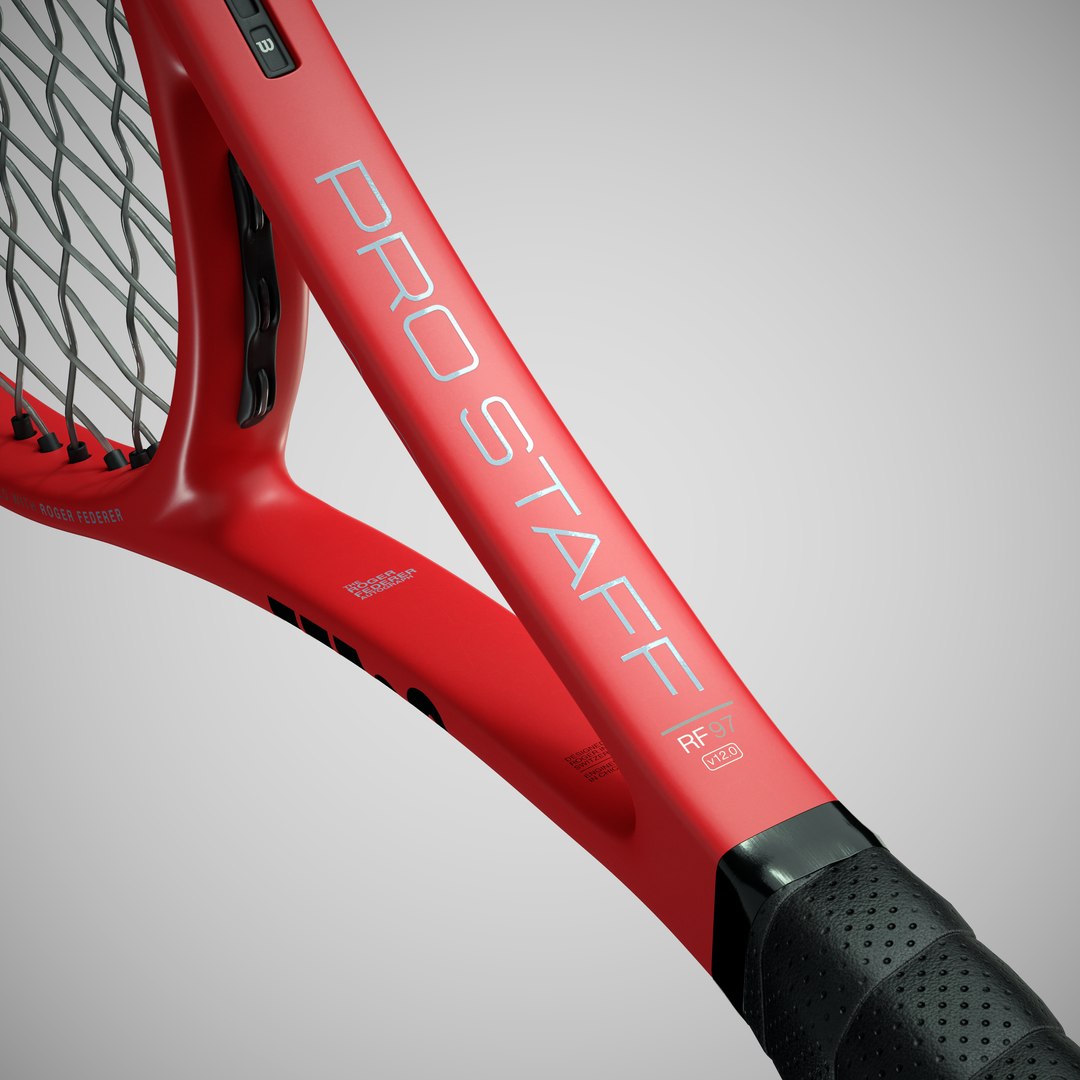 Wilson Pro Staff RF97 Autograph Red 3D Model - TurboSquid 2175954
