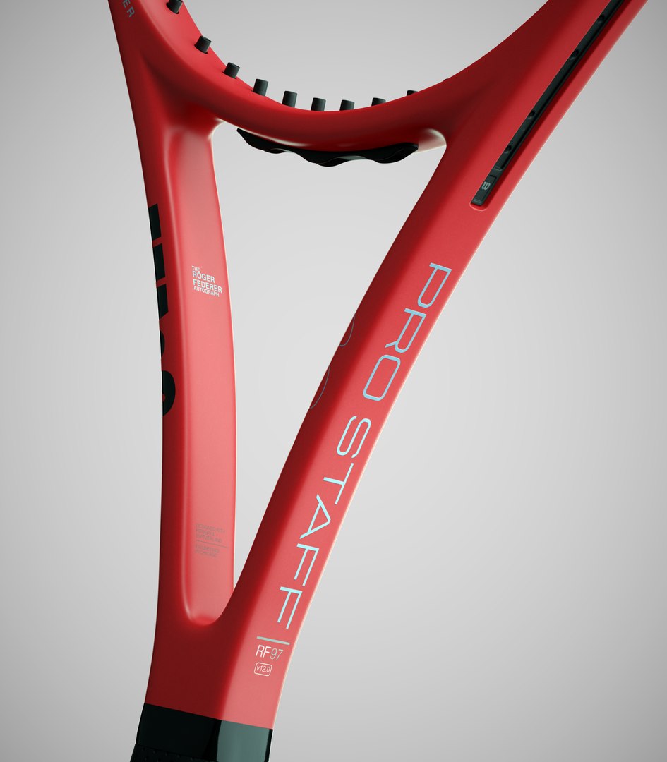Wilson Pro Staff RF97 Autograph Red 3D Model - TurboSquid 2175954
