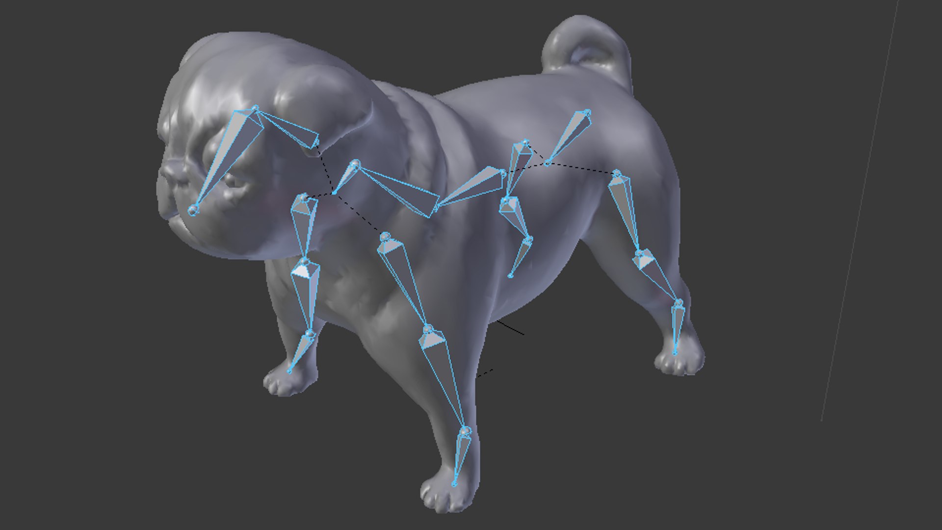 3D Pug Rigged - TurboSquid 1593785