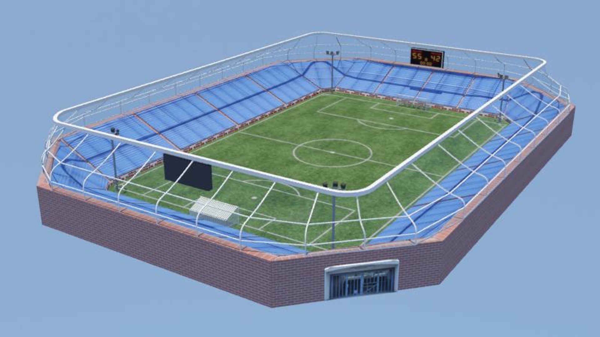 3D Low Poly Soccer Stadium - TurboSquid 1714705